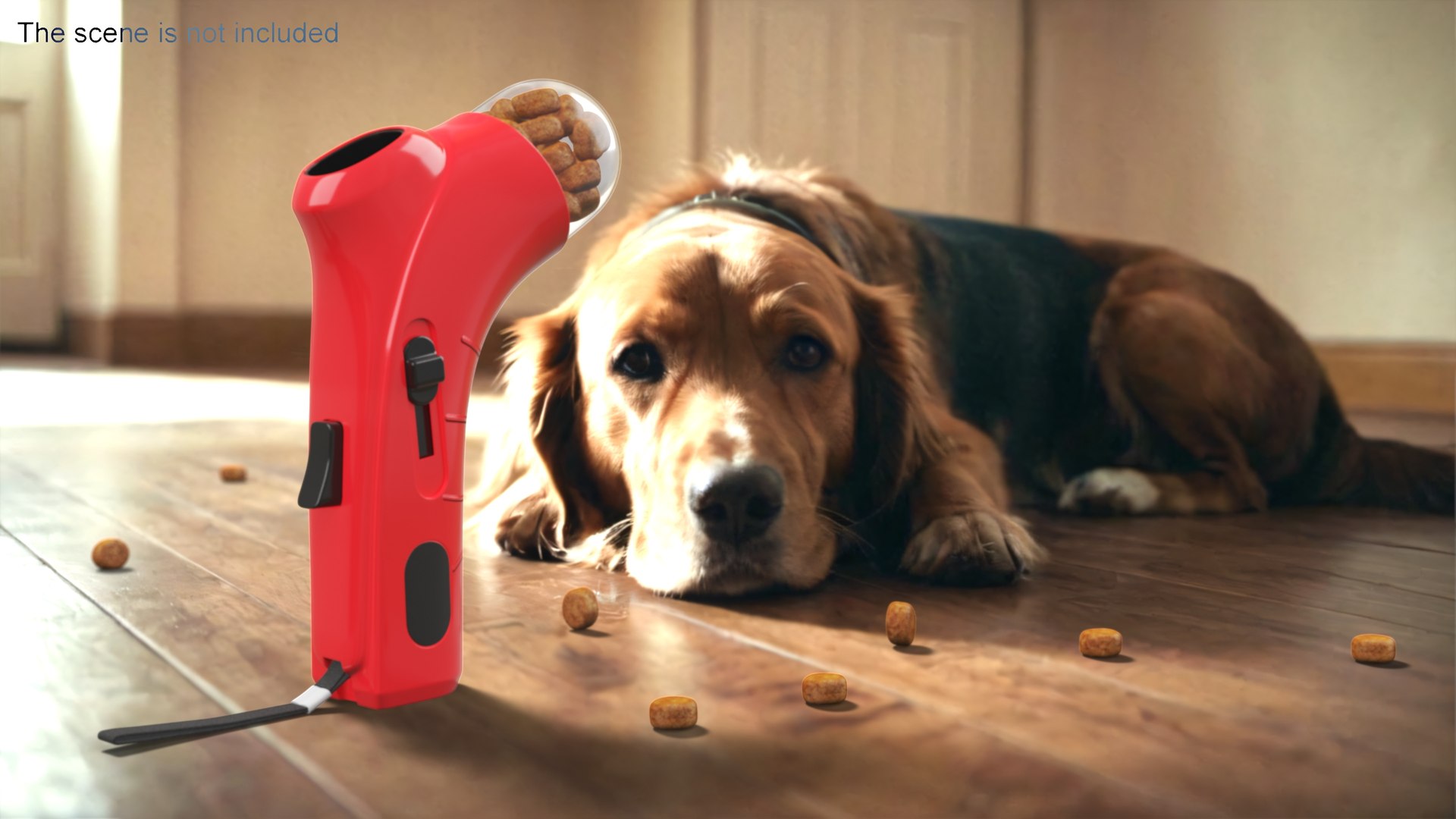 3D Puppy Snack Thrower Red With Food - TurboSquid 2197302