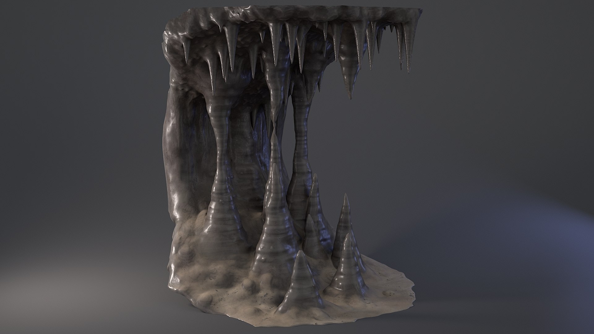3D Cave Stalagmites 15 PBR - TurboSquid 2027598