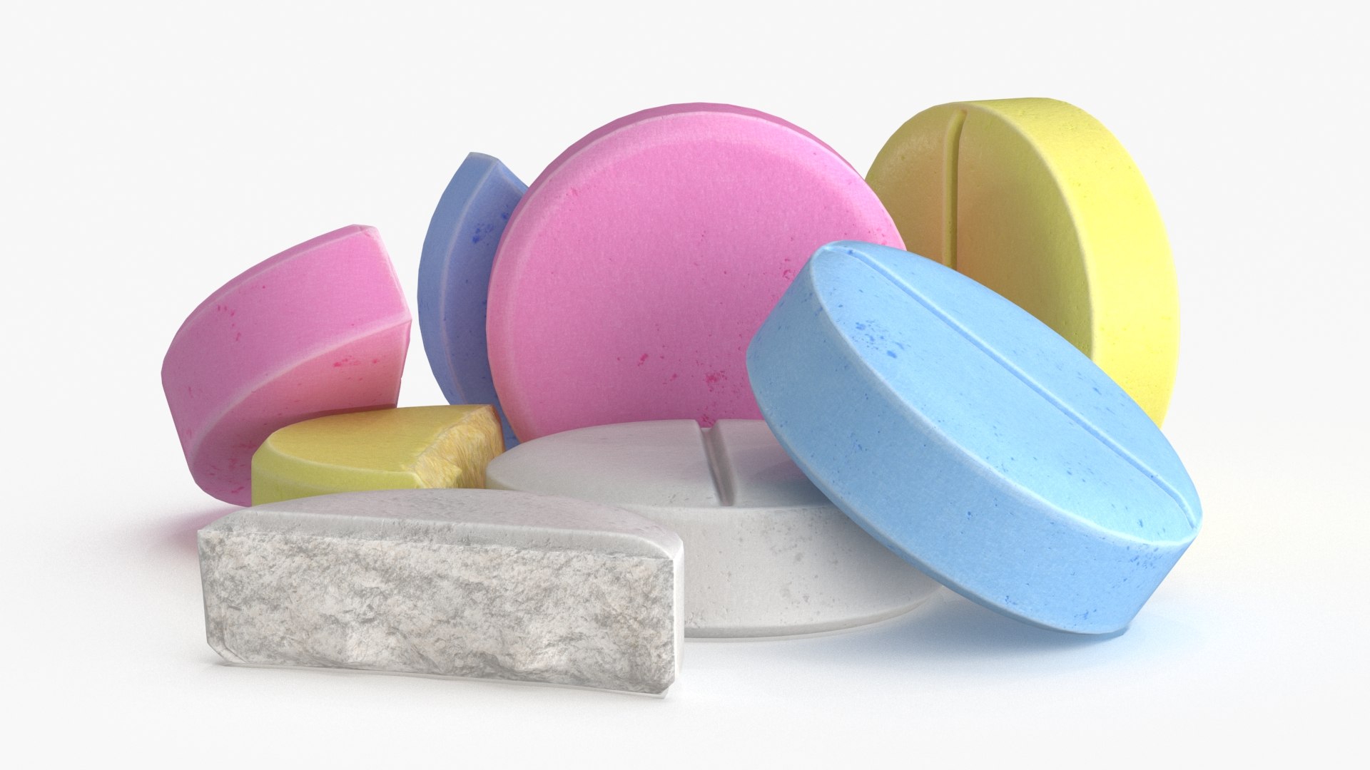 Medication Pill Set 3D Model - TurboSquid 2277408