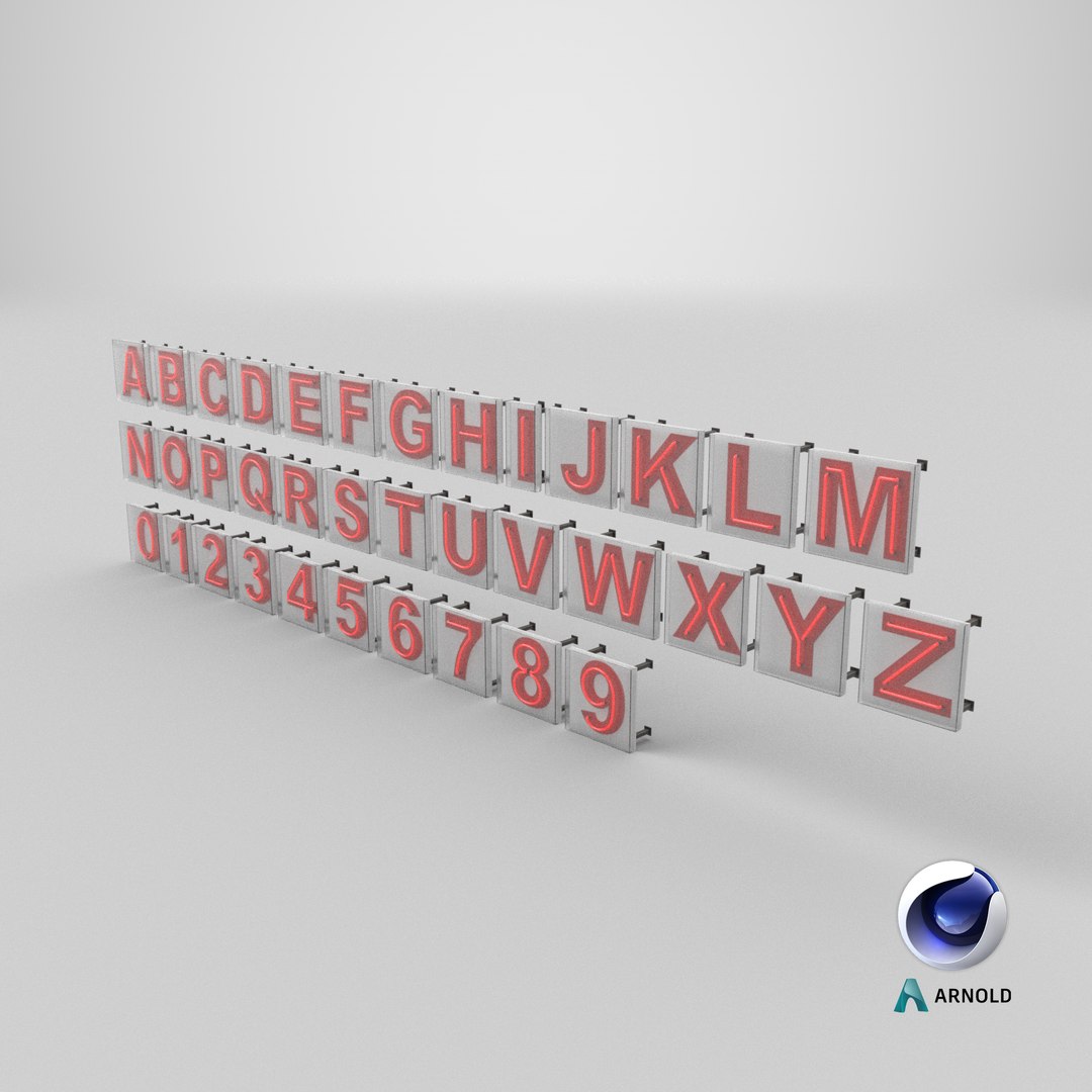 Neon Sign 3D Model - TurboSquid 1810571