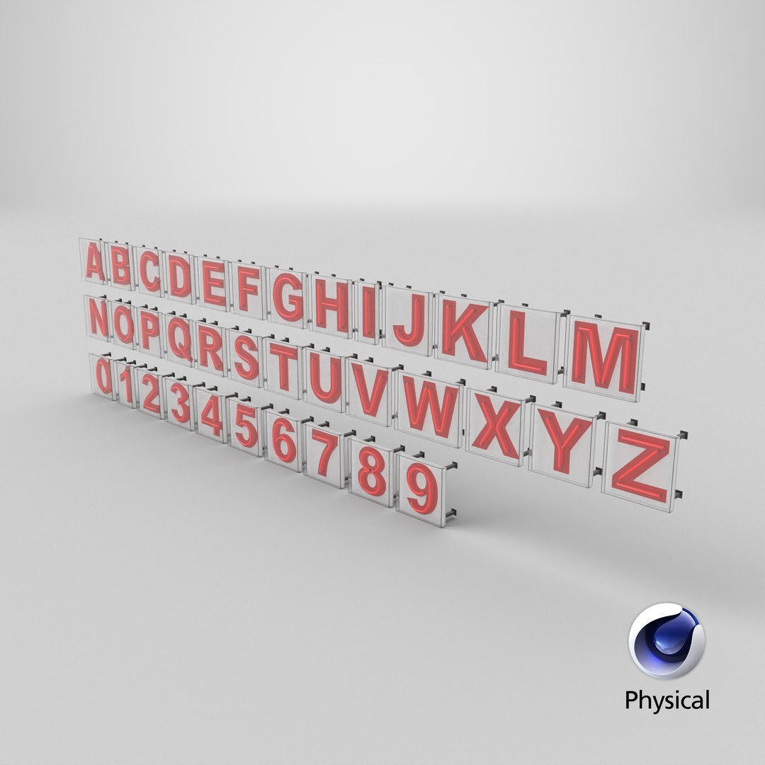 Neon Sign 3D Model - TurboSquid 1810571