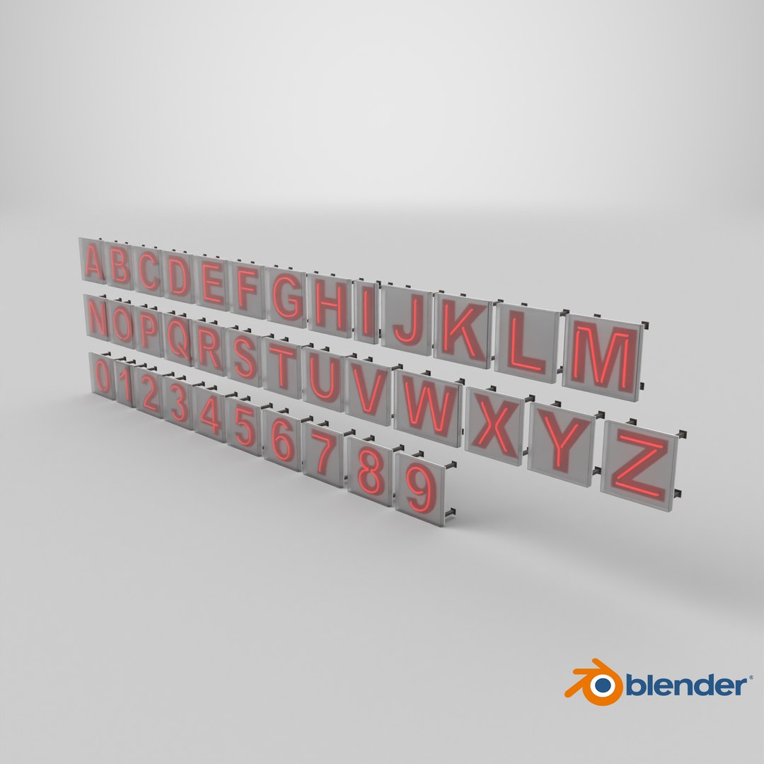 Neon Sign 3D Model - TurboSquid 1810571