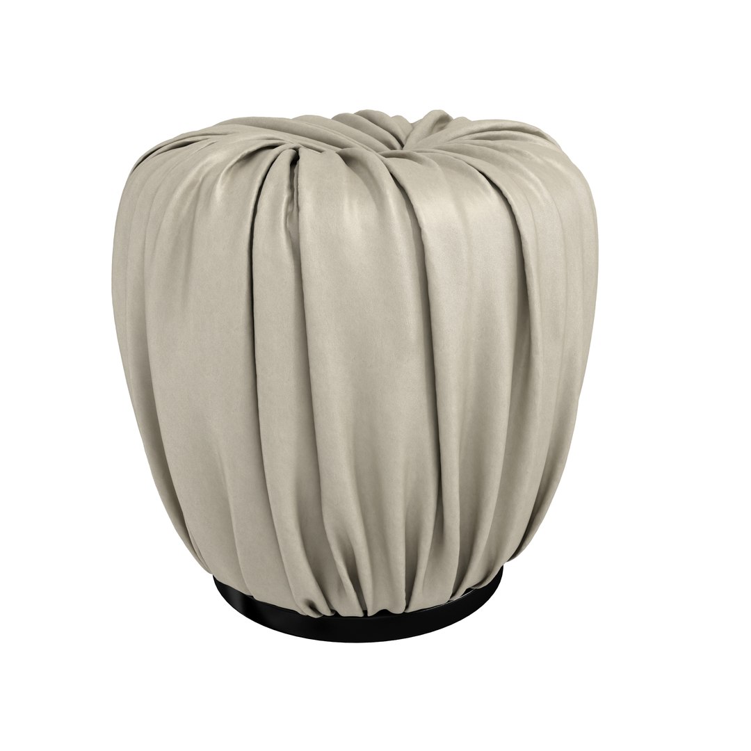 3D Model Laura Meroni Drape Pouf Bartoli Design - TurboSquid 2340470