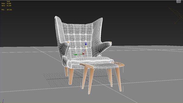 3d papa bear chair