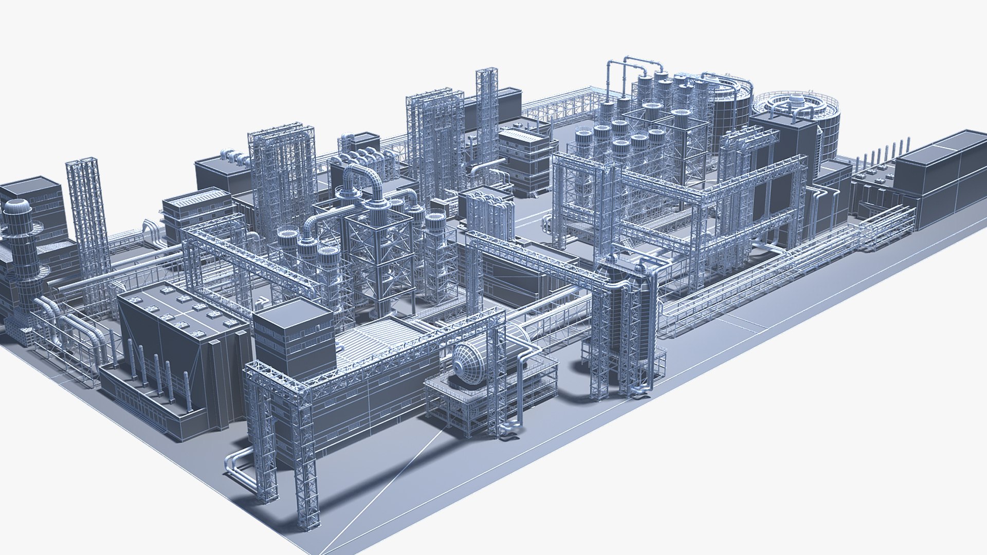 3D Model 4-Industrial Area Set -13 - TurboSquid 2037476