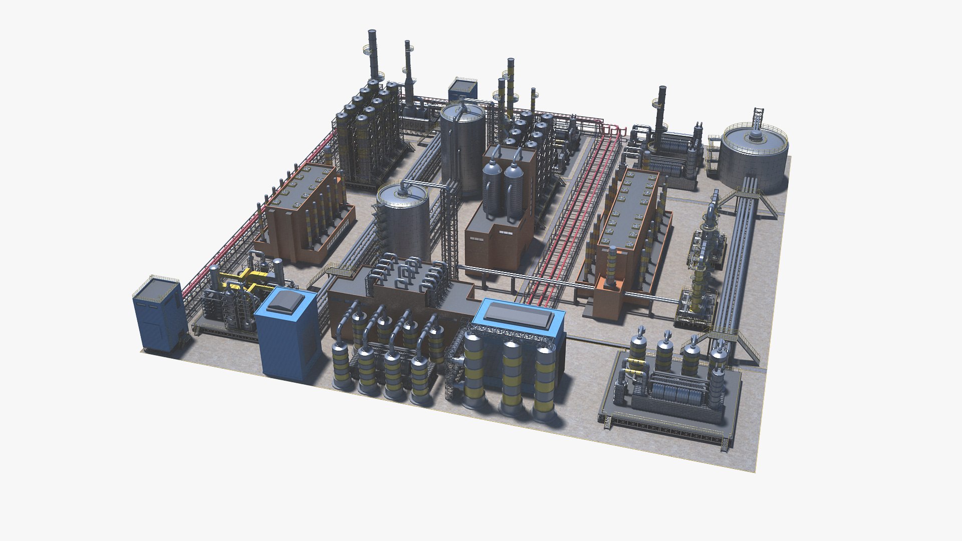 3D Model 4-Industrial Area Set -13 - TurboSquid 2037476