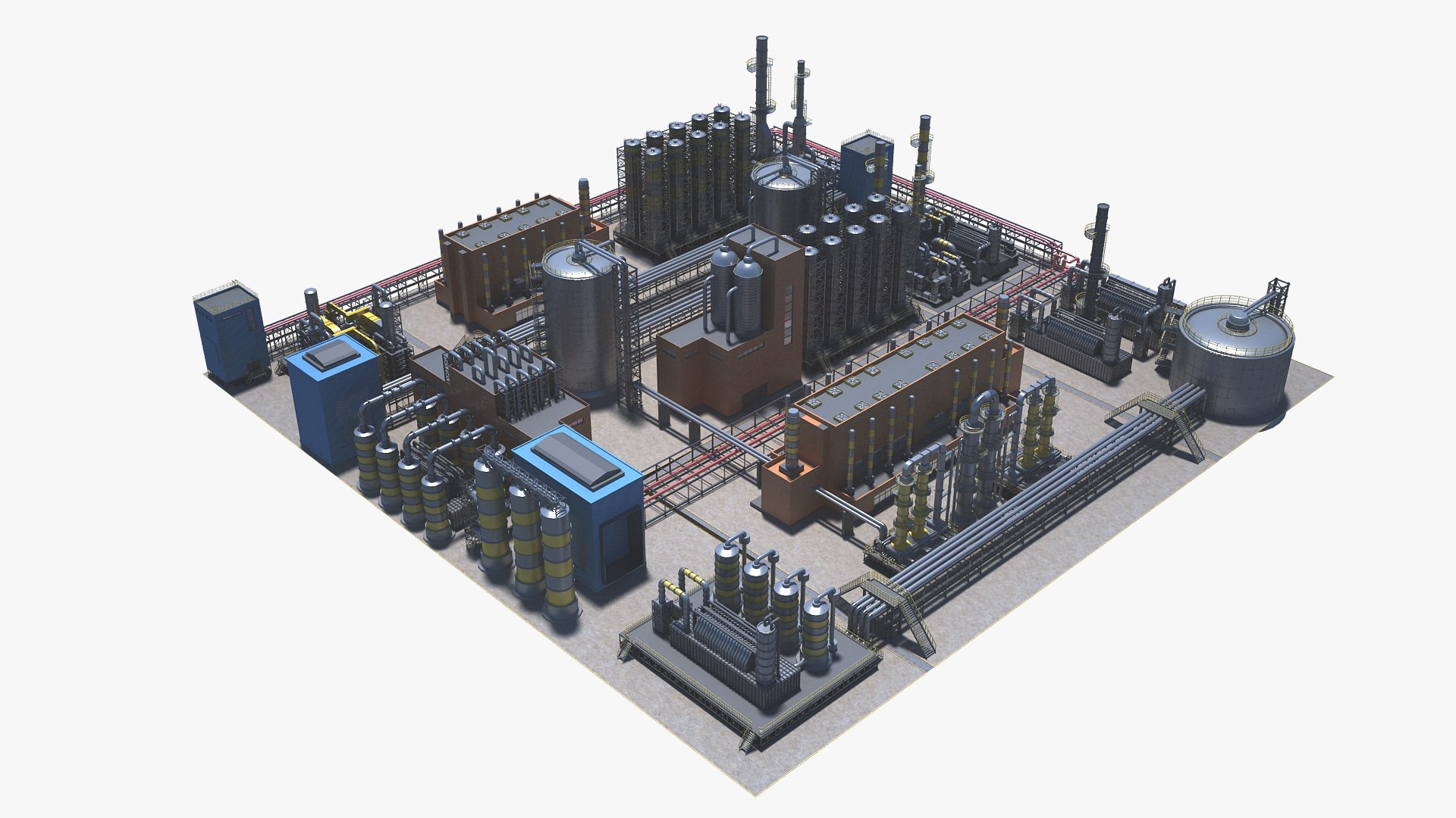 3D Model 4-Industrial Area Set -13 - TurboSquid 2037476