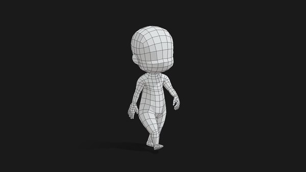3d character rigged model