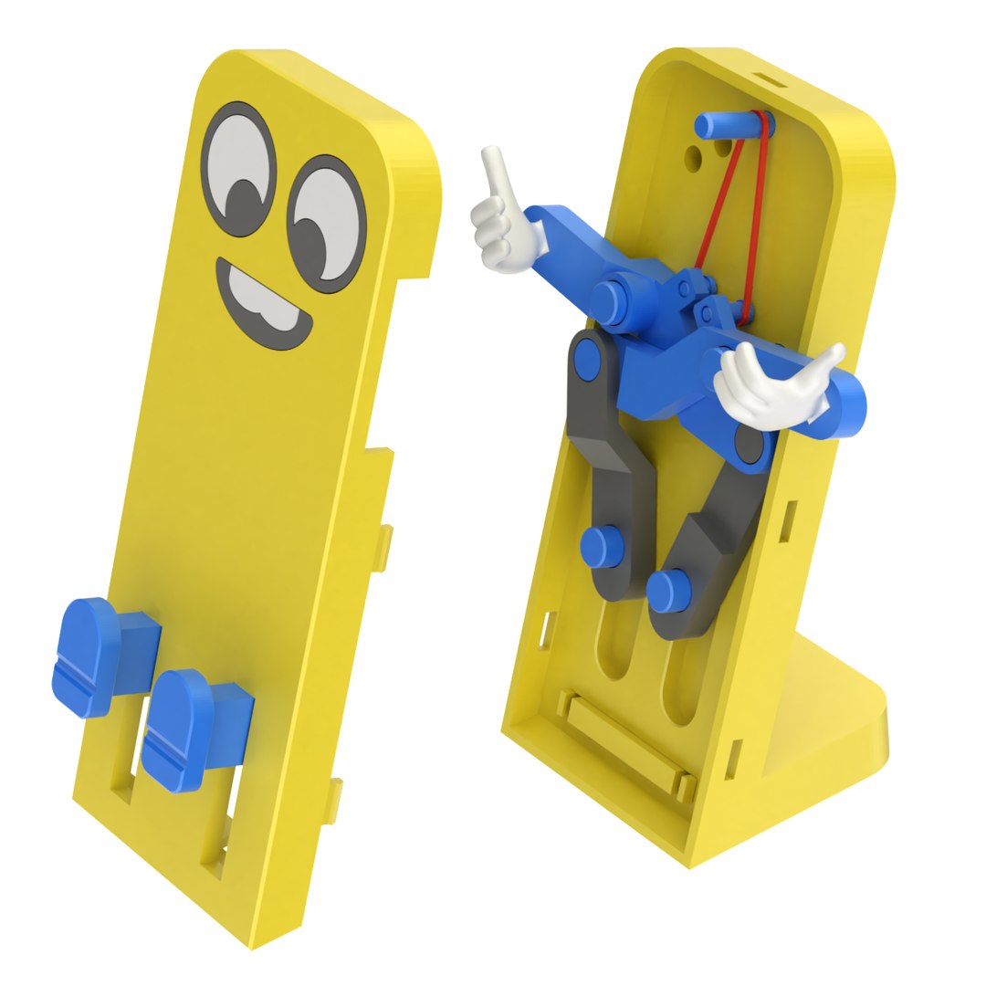 Printable Cartoonish Mobile Holder With Moving Parts model - TurboSquid ...