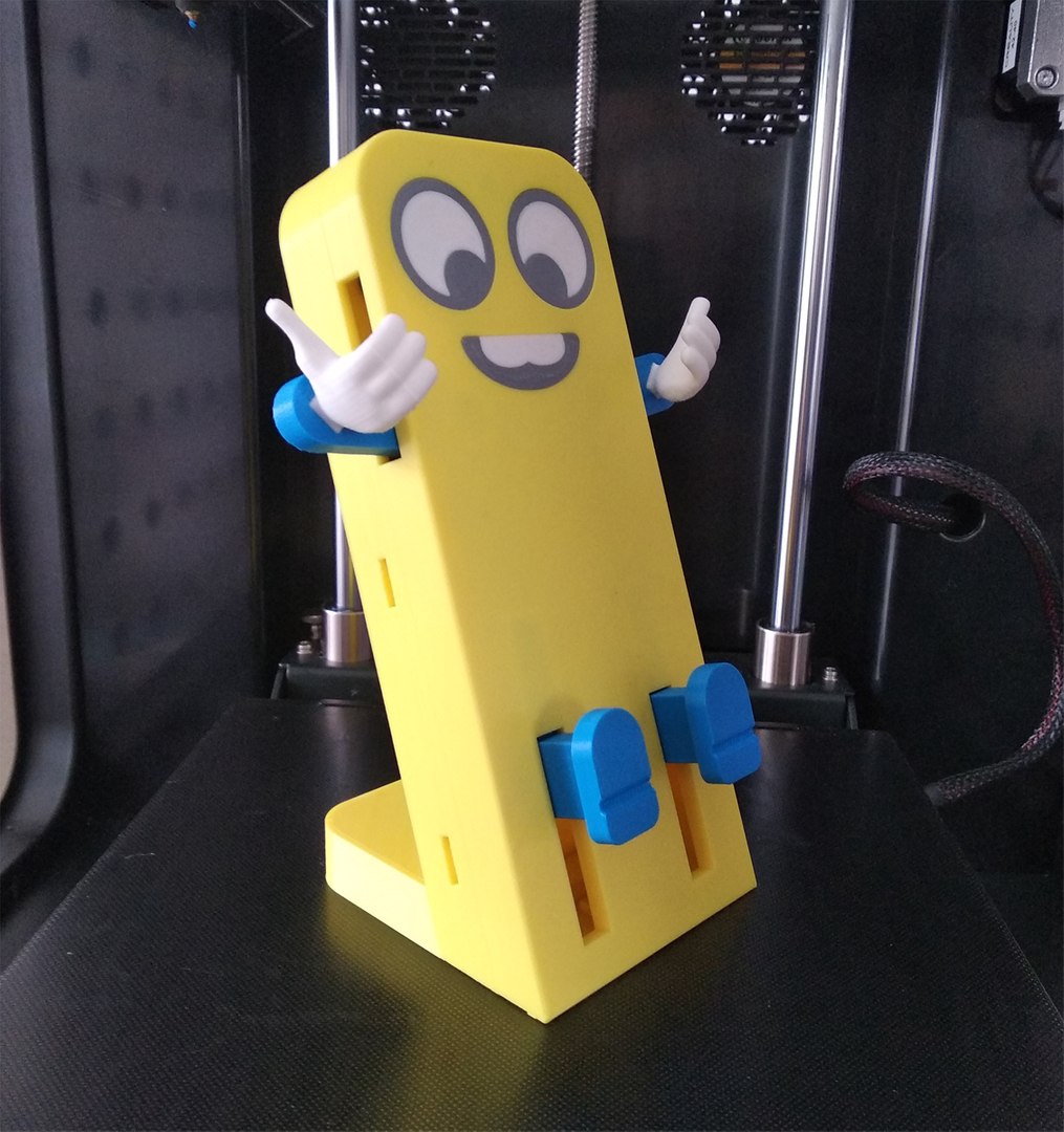 Printable Cartoonish Mobile Holder With Moving Parts model - TurboSquid ...
