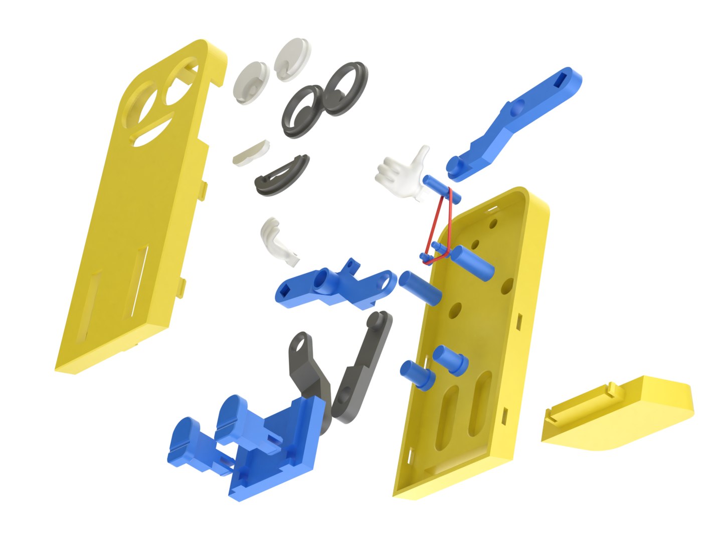 Printable Cartoonish Mobile Holder With Moving Parts model - TurboSquid ...