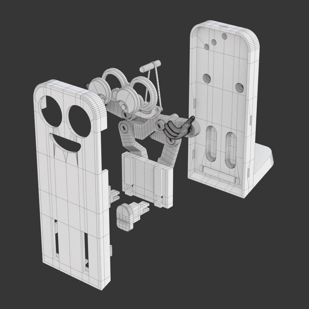 Printable Cartoonish Mobile Holder With Moving Parts model - TurboSquid ...