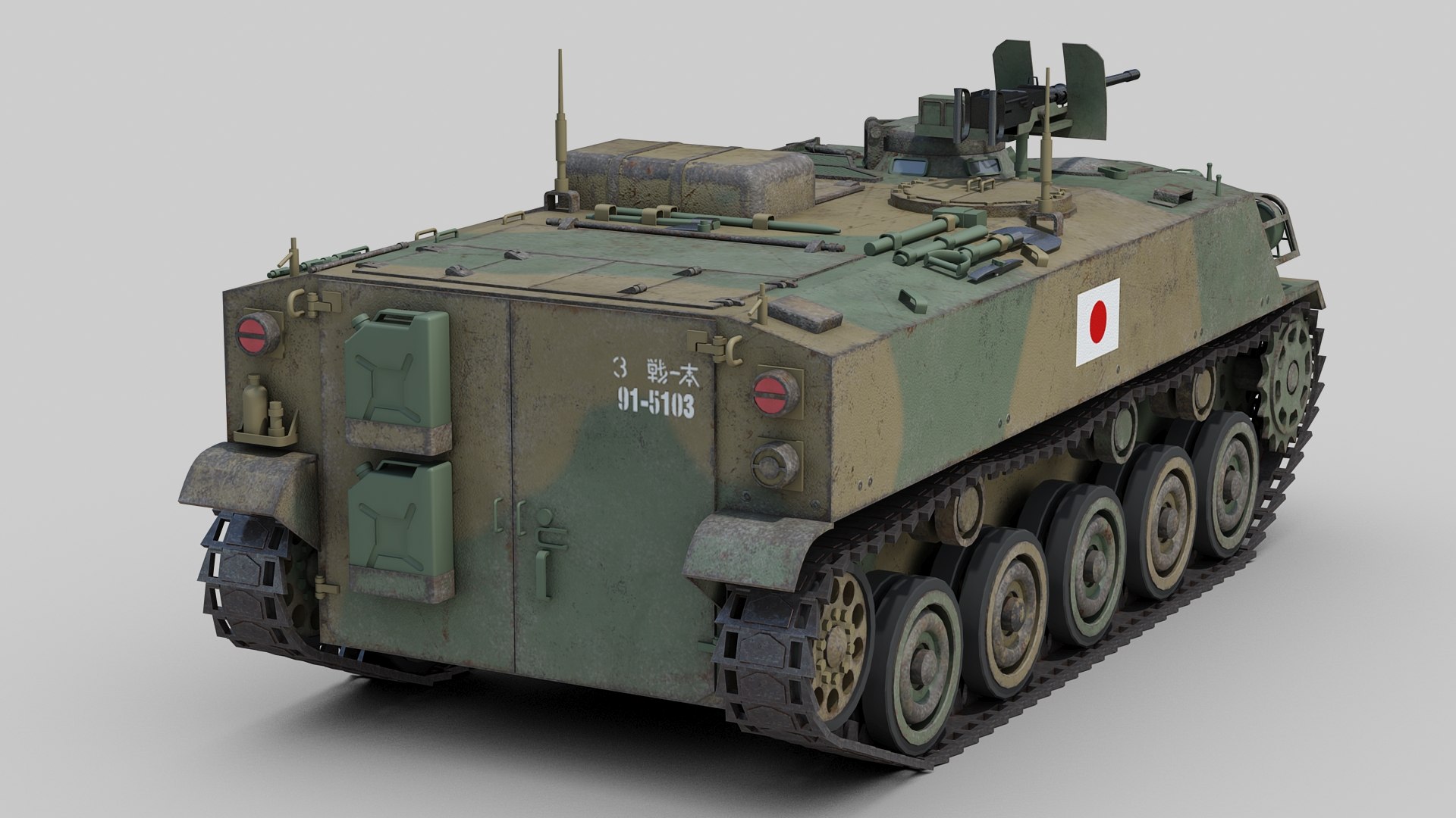 3D Japanese Type 60 - TurboSquid 1541132