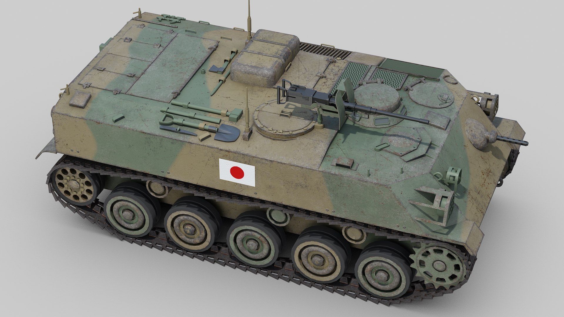 3D Japanese Type 60 - TurboSquid 1541132