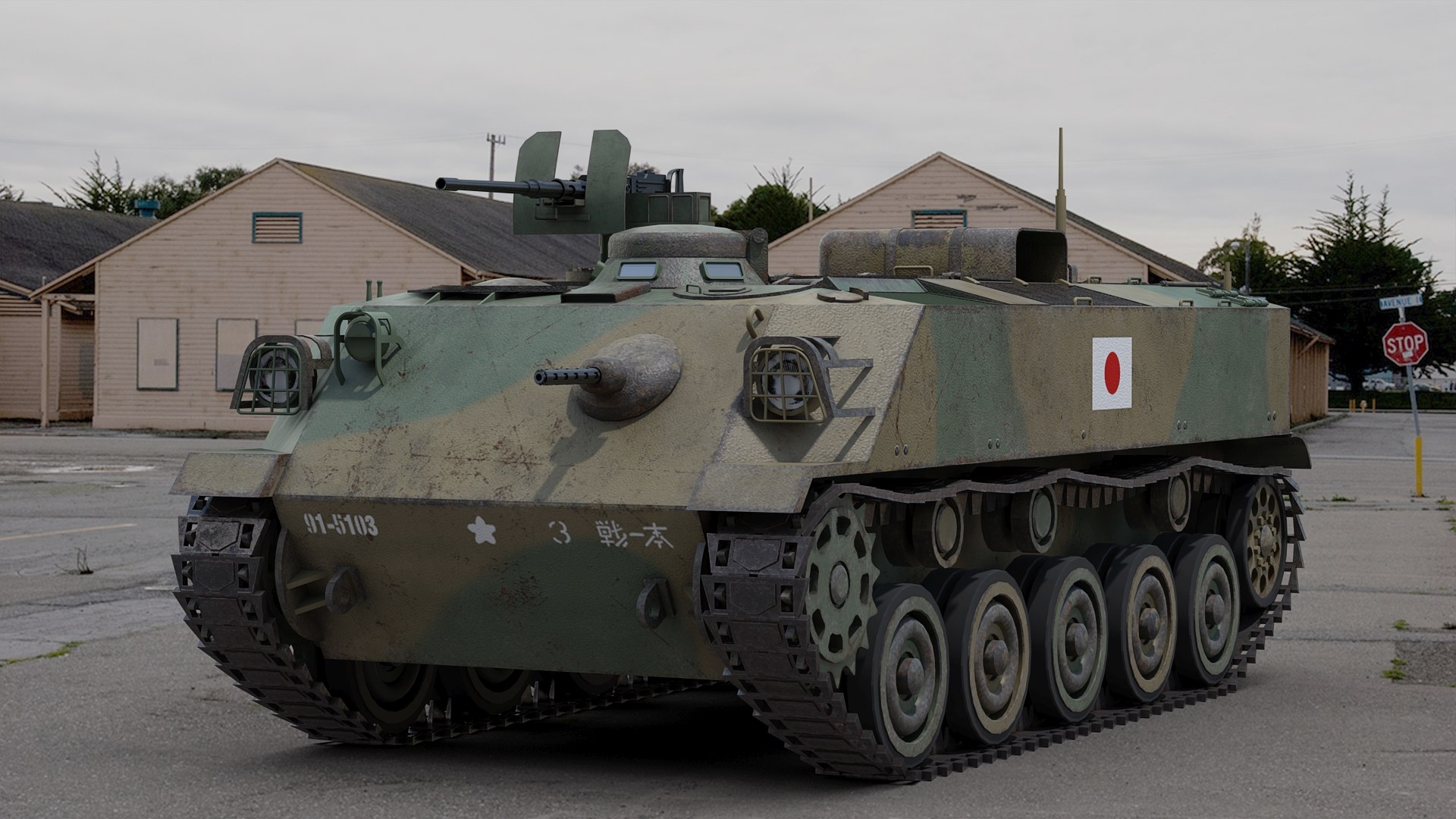 3D Japanese Type 60 - TurboSquid 1541132