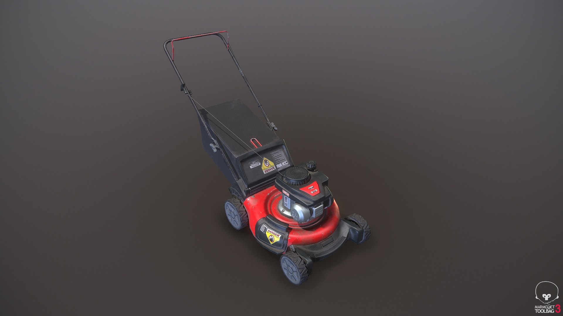 3D Low-poly Lawnmower Lawn Mower Model - TurboSquid 1535347