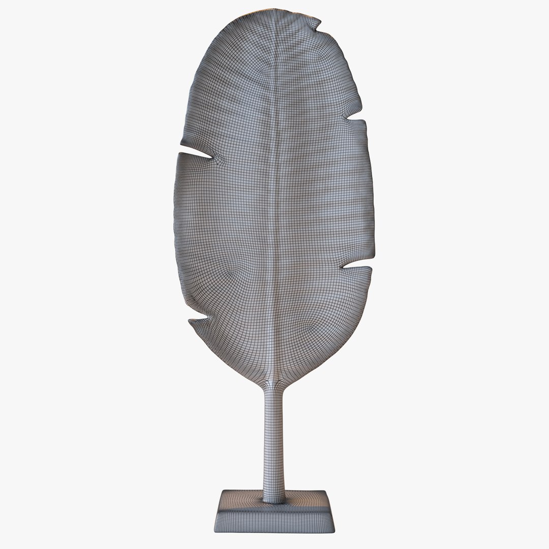 Gold Leaf Sculpture 3D Model - TurboSquid 1282428