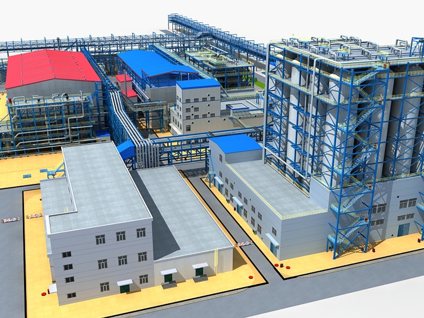 Chemical Factory 3d Max