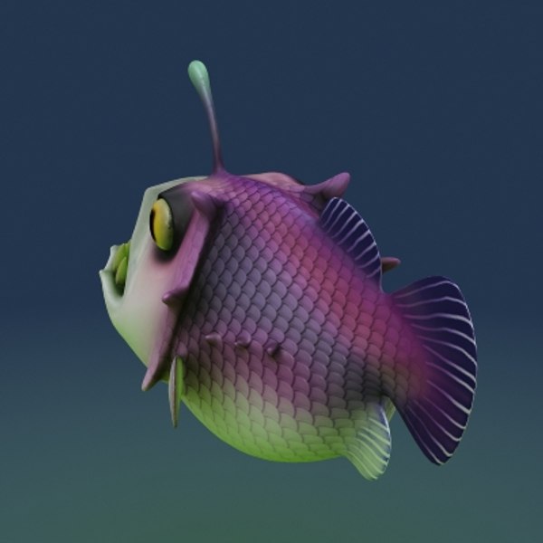 goose goosefish fish 3d max