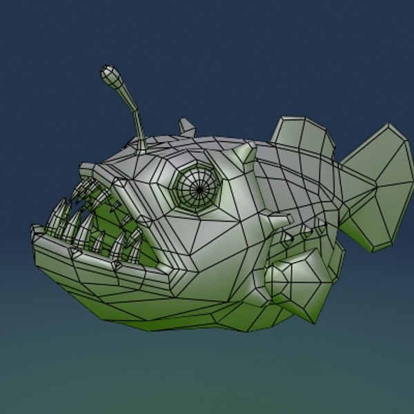 goose goosefish fish 3d max