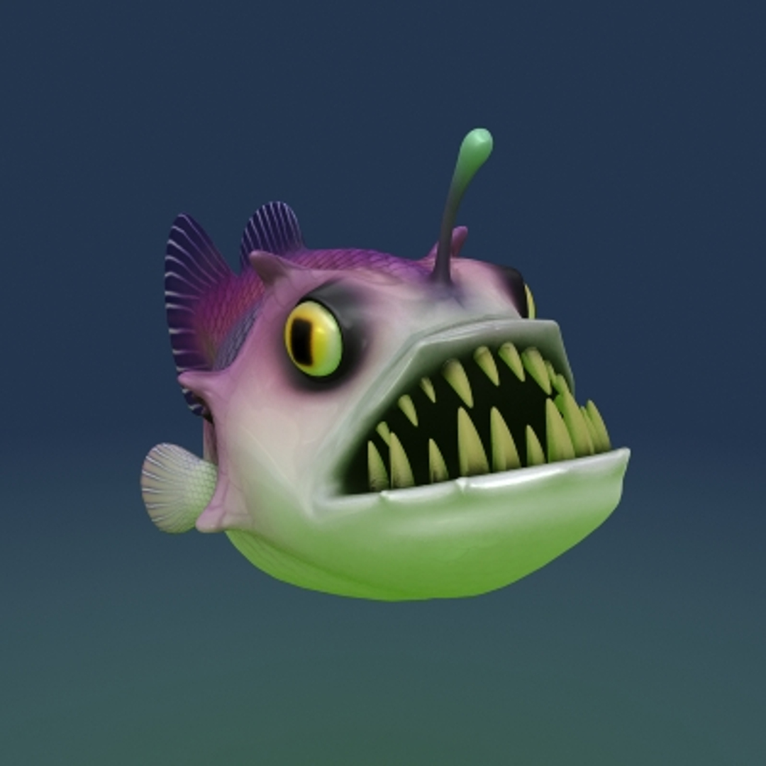 goose goosefish fish 3d max