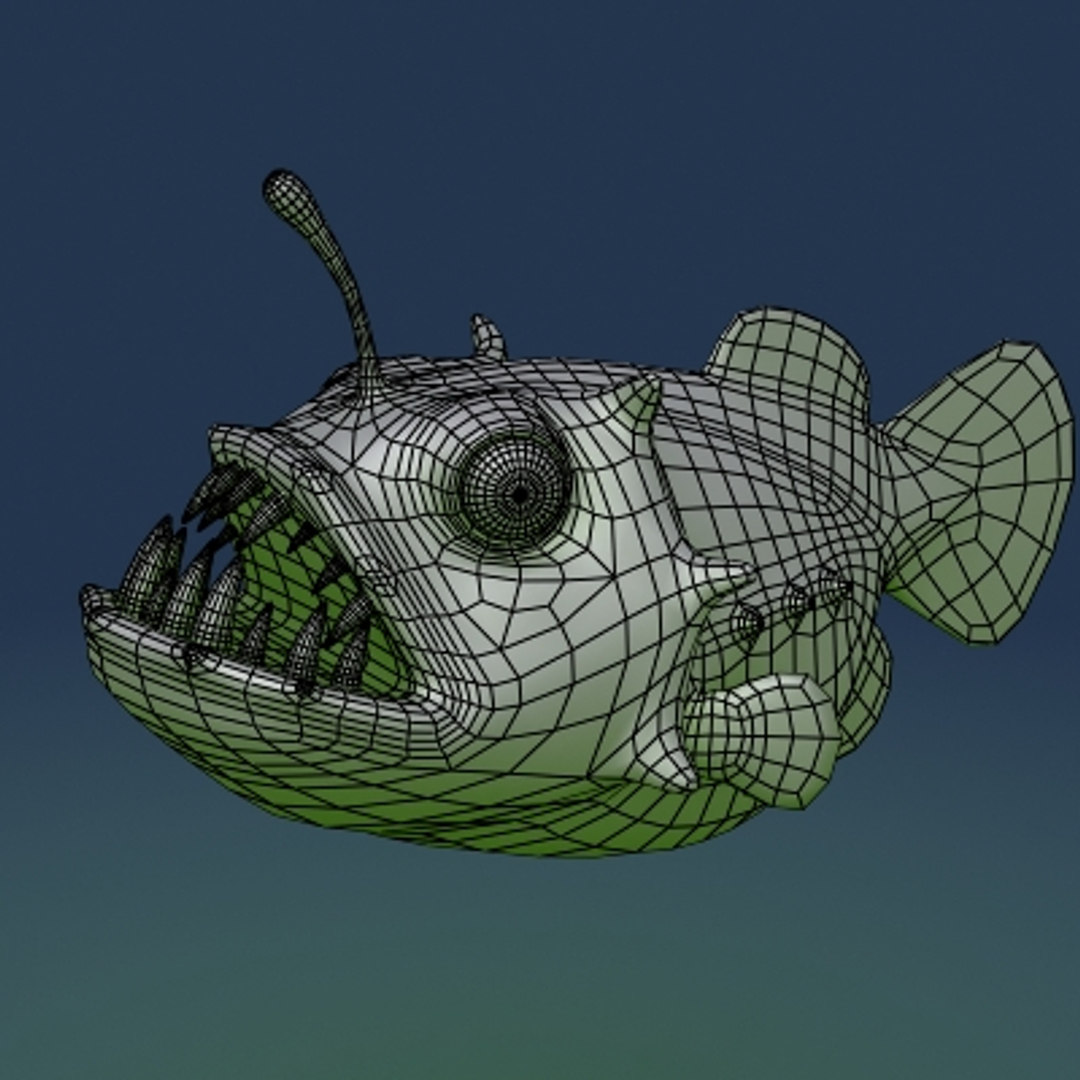 goose goosefish fish 3d max