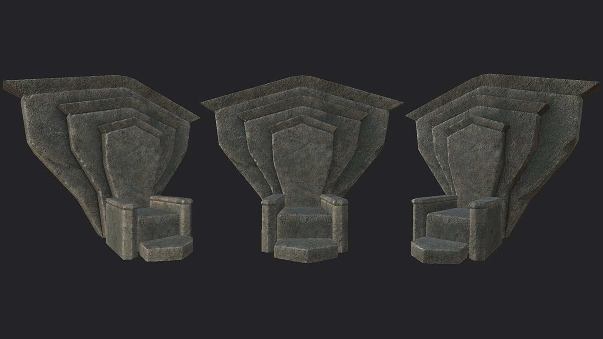 3D Ancient Throne Model - TurboSquid 1687230