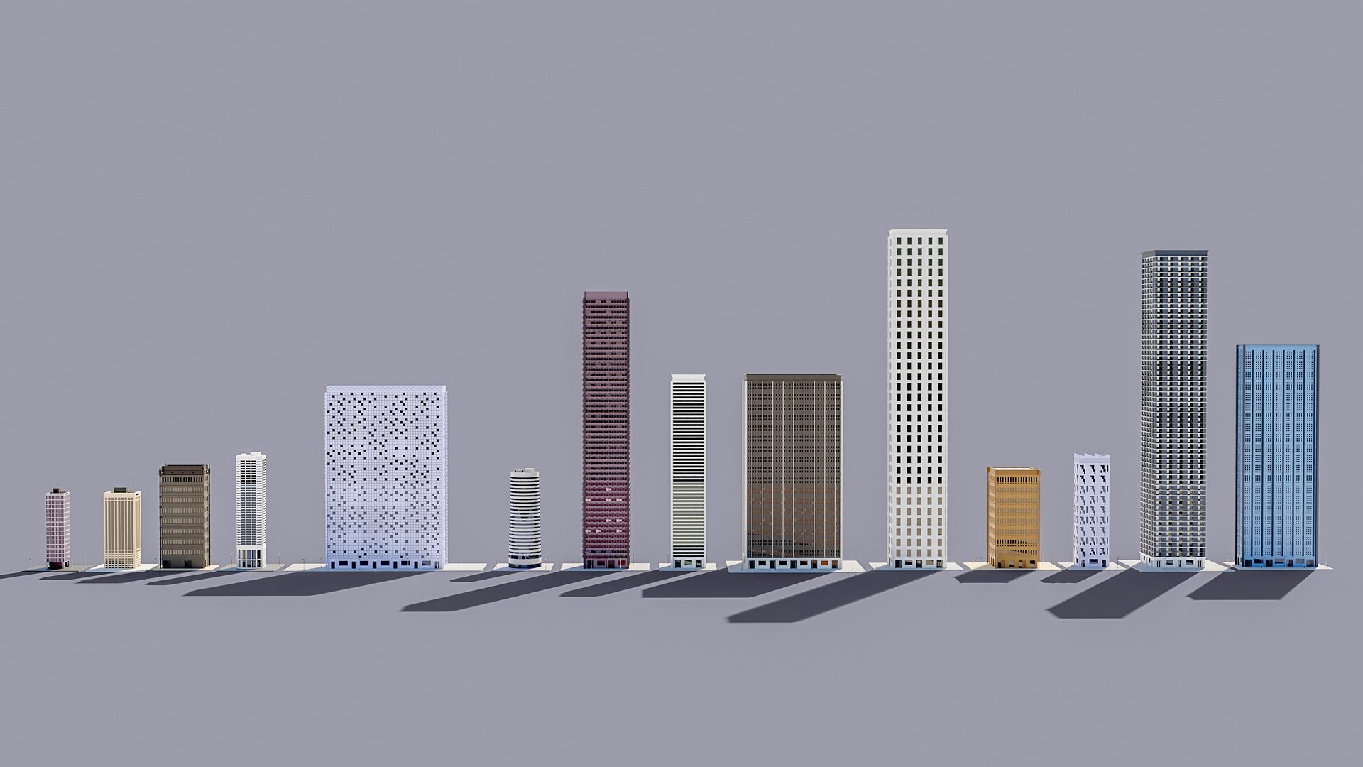 Skyscrapers Collection 14 3D Model 3D Model - TurboSquid 2138654