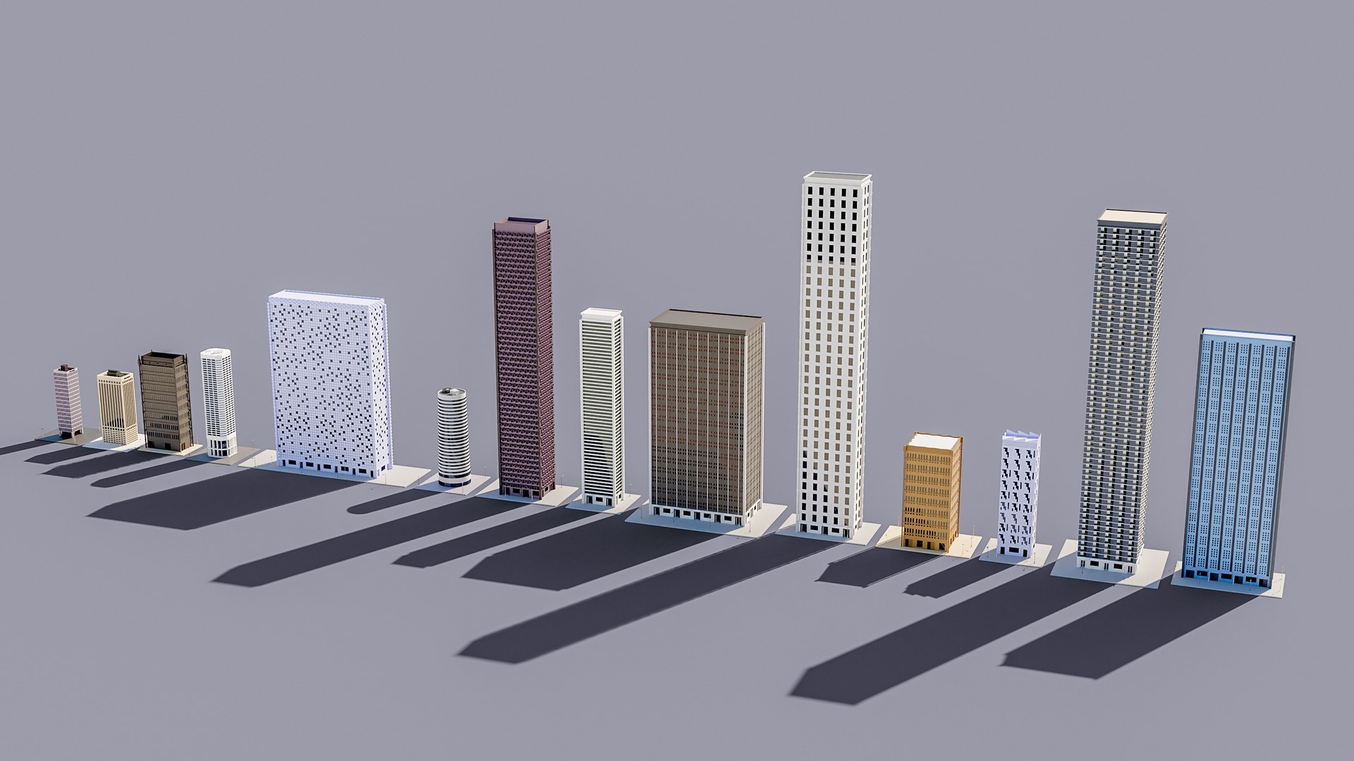 Skyscrapers Collection 14 3D Model 3D Model - TurboSquid 2138654