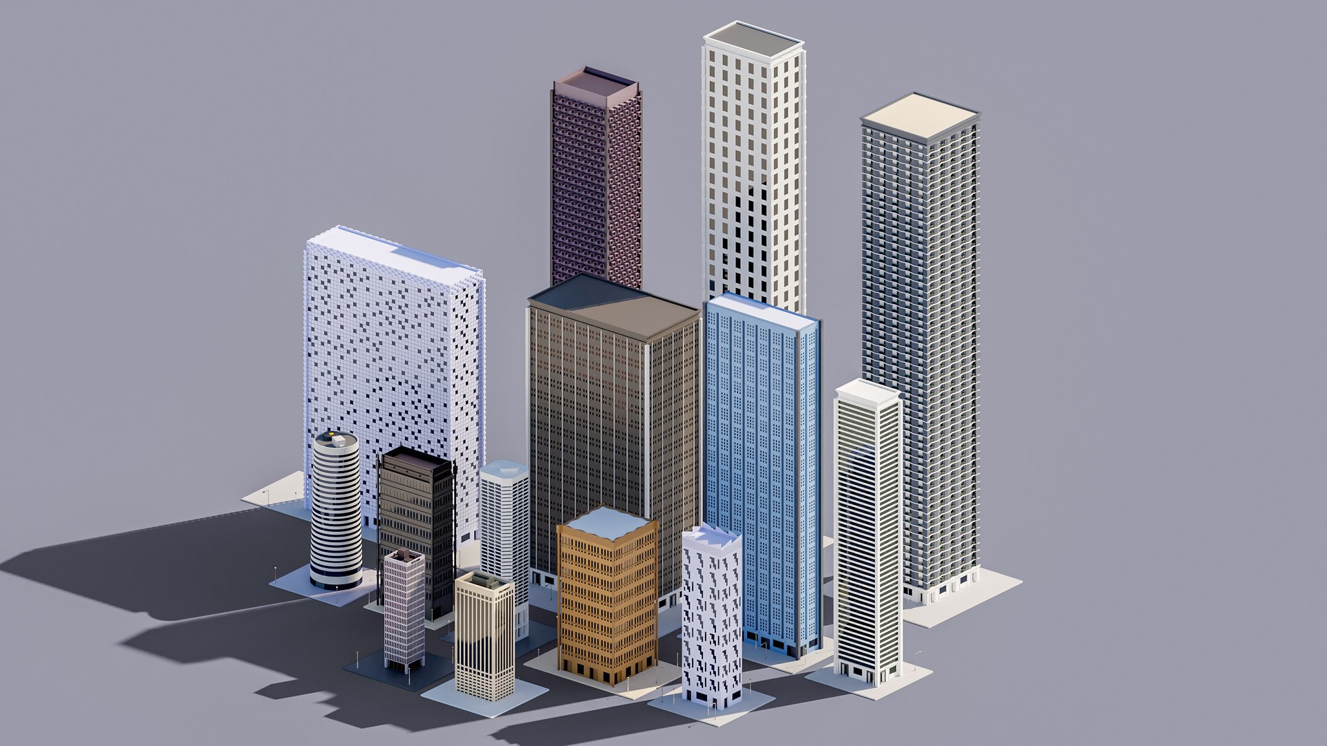 Skyscrapers Collection 14 3D Model 3D Model - TurboSquid 2138654