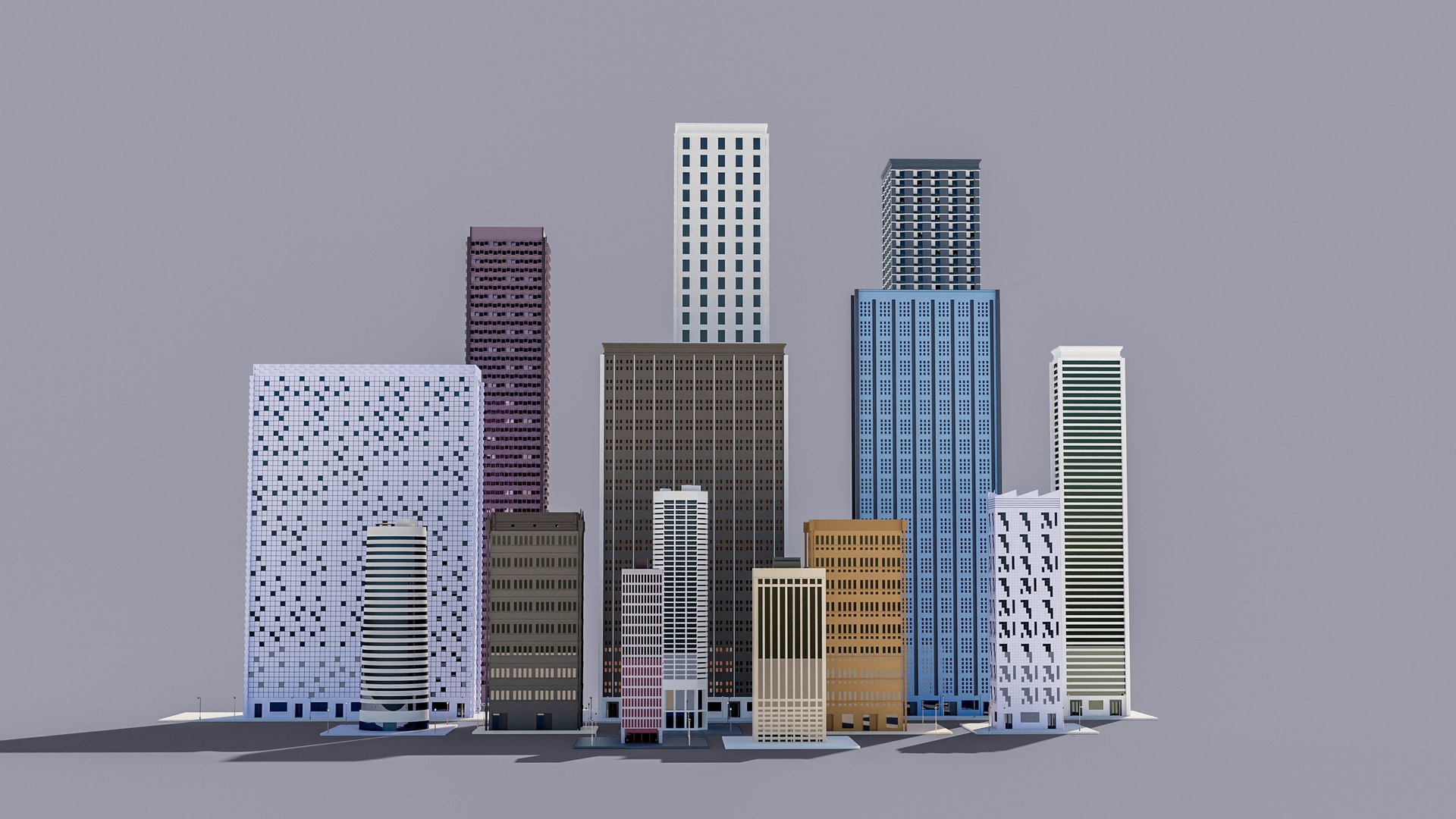 Skyscrapers Collection 14 3D Model 3D Model - TurboSquid 2138654