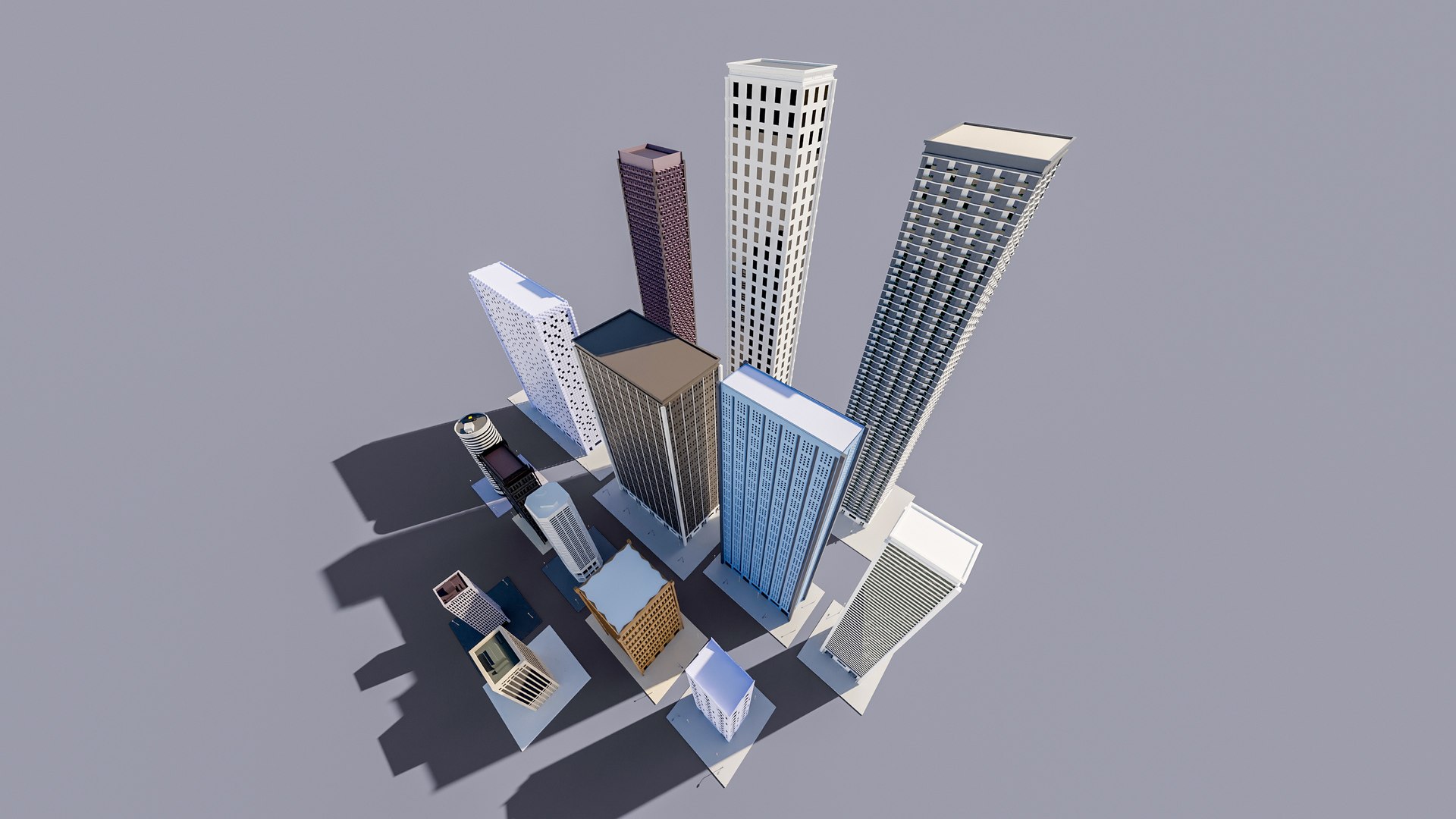 Skyscrapers Collection 14 3D Model 3D Model - TurboSquid 2138654
