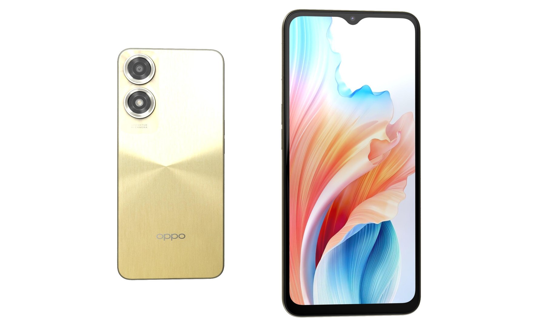 Oppo A2X Yellow 3D model - TurboSquid 2142577