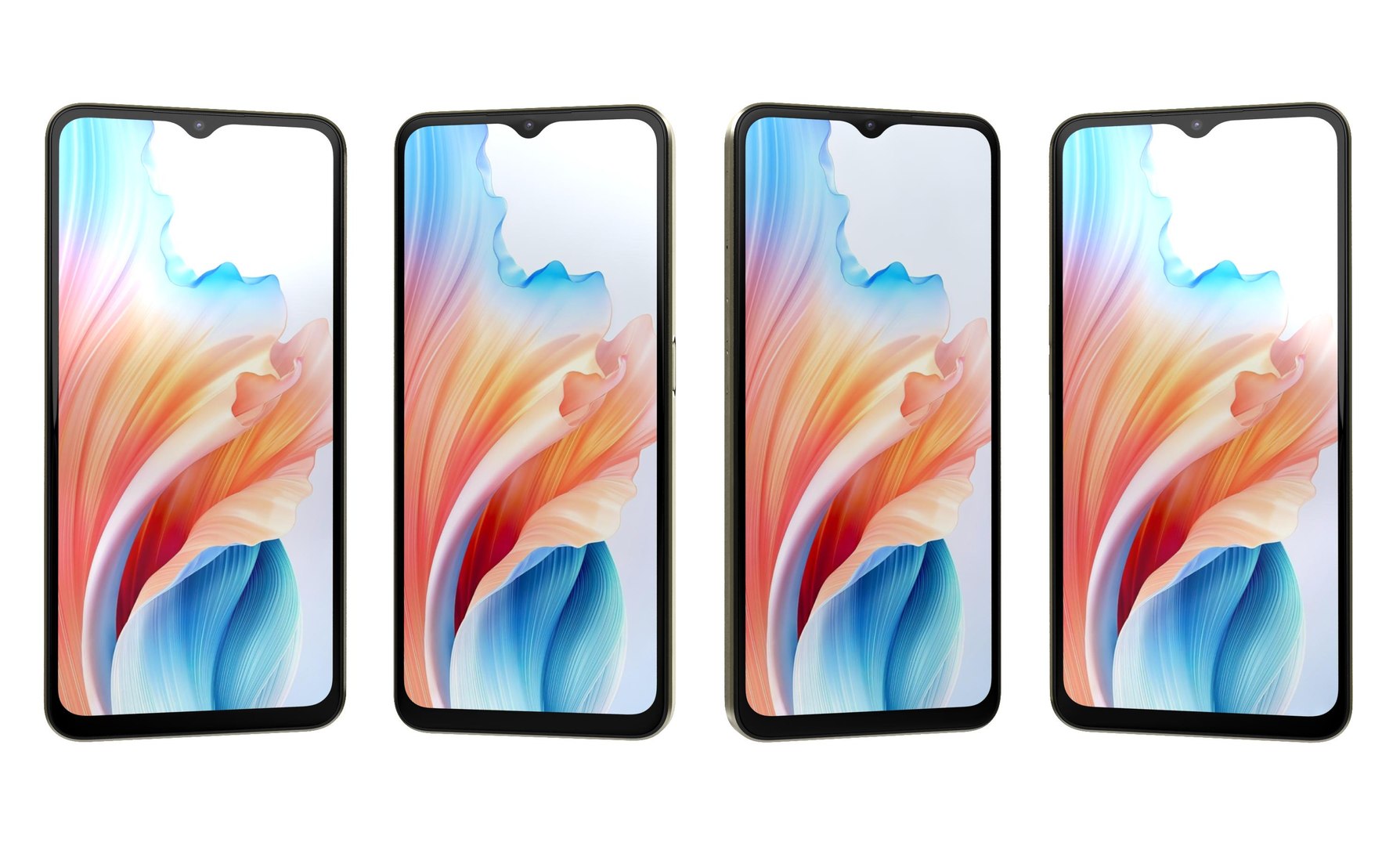 Oppo A2X Yellow 3D model - TurboSquid 2142577