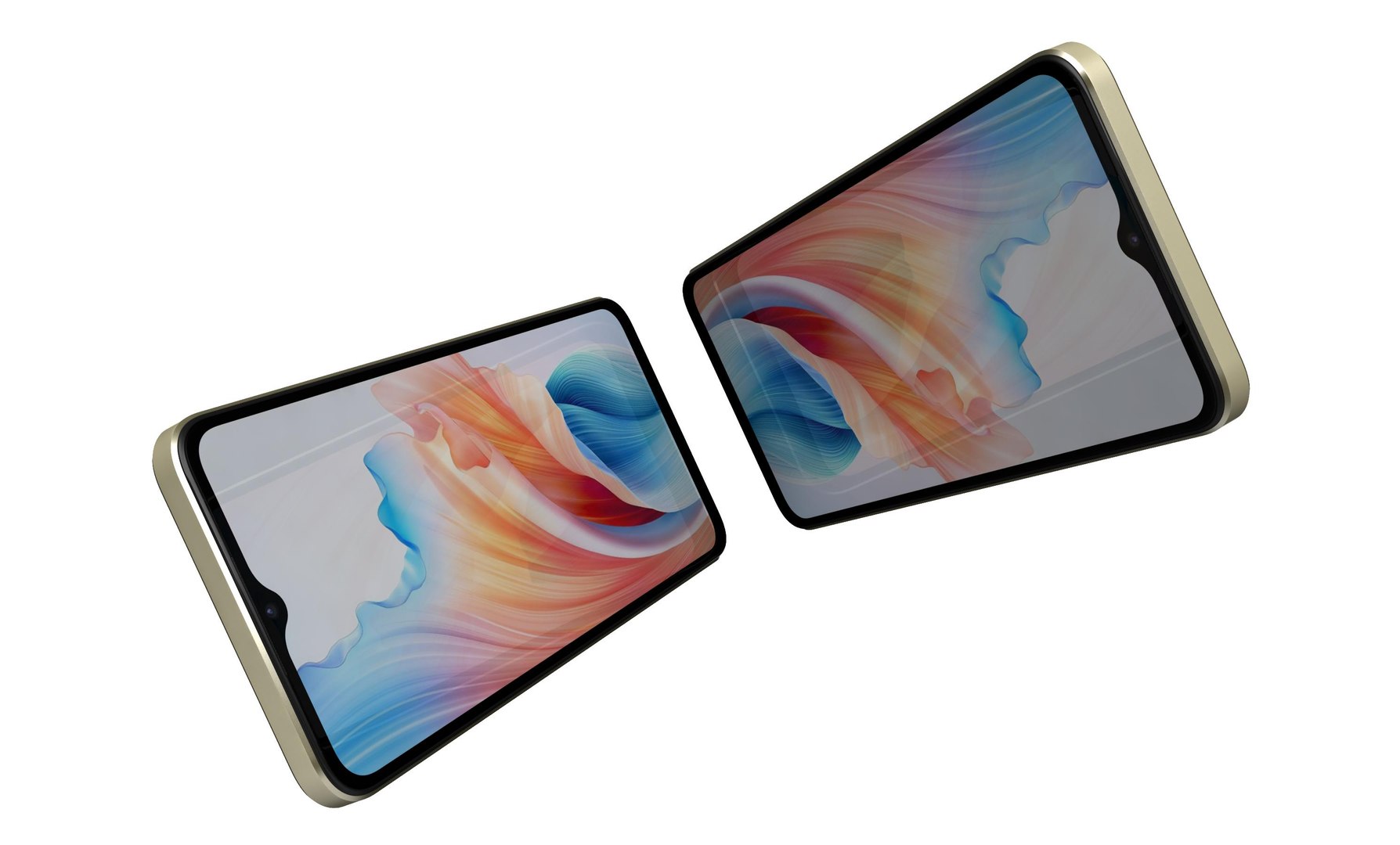 Oppo A2X Yellow 3D model - TurboSquid 2142577