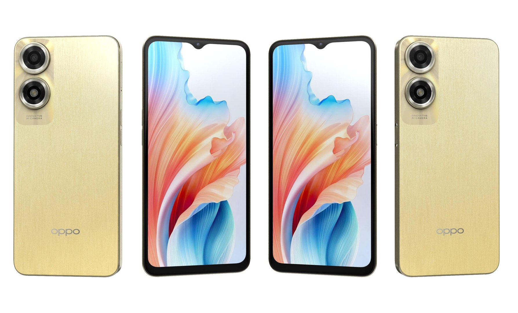 Oppo A2X Yellow 3D model - TurboSquid 2142577