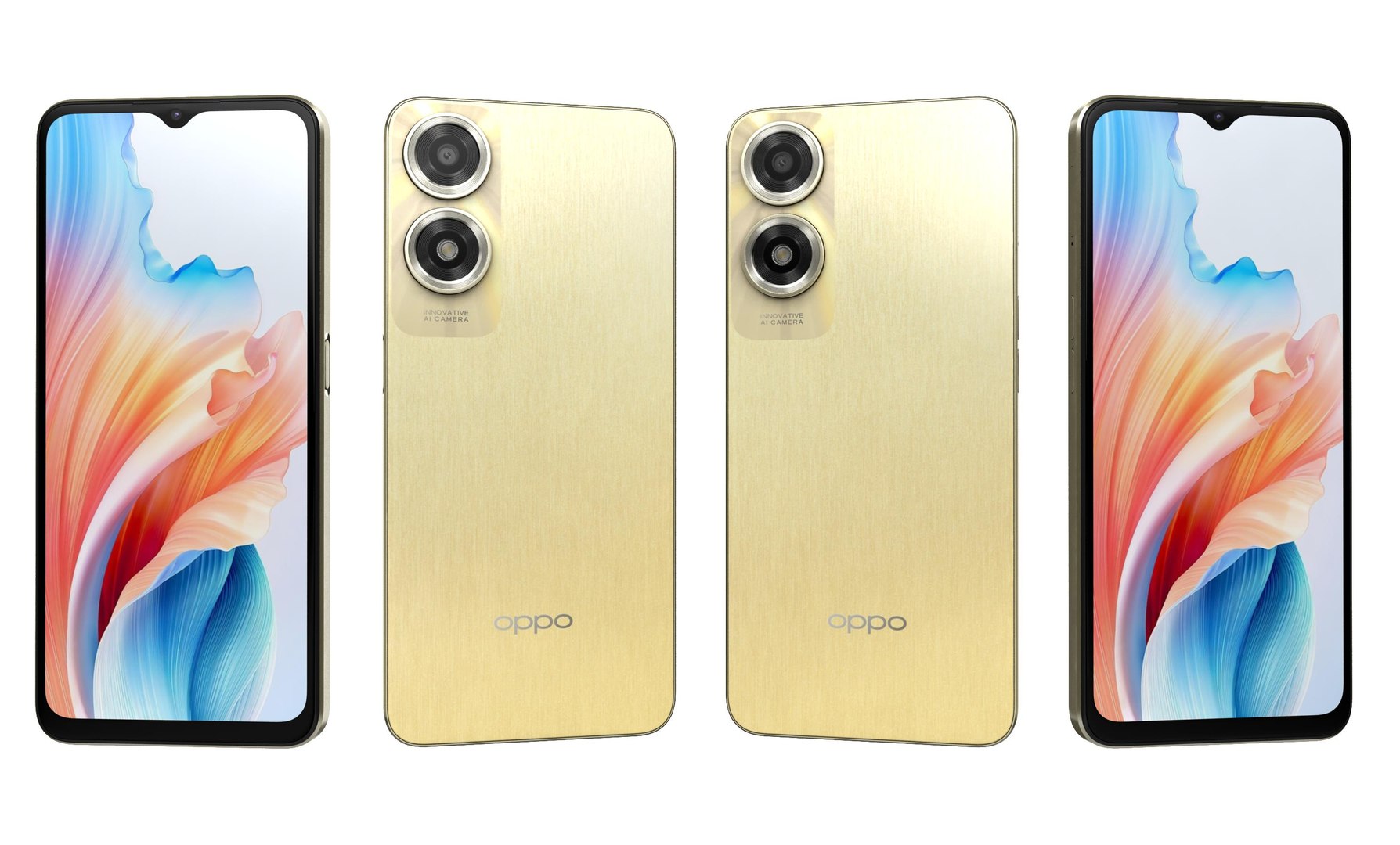 Oppo A2X Yellow 3D model - TurboSquid 2142577