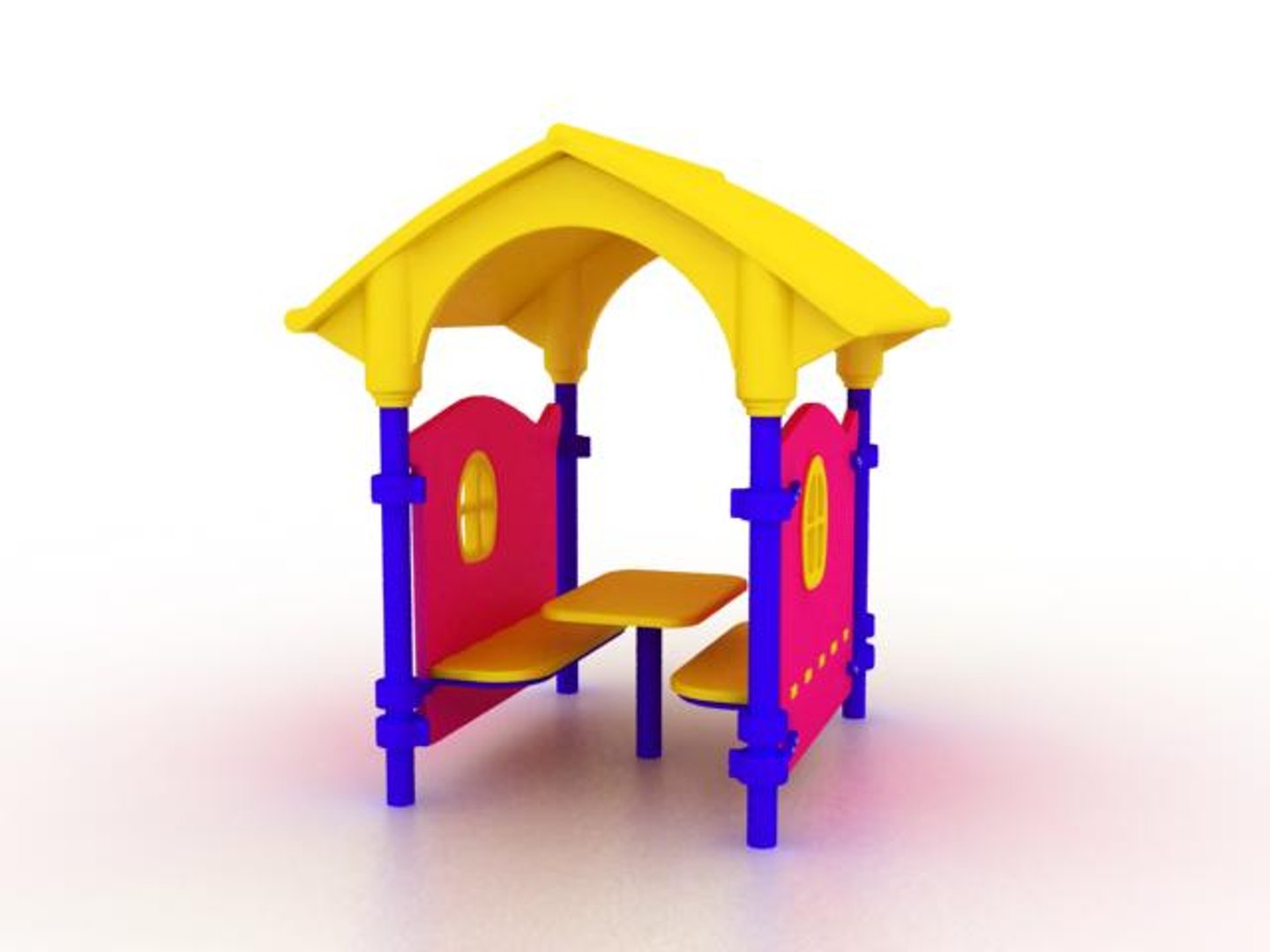 Plastic House 3d Model