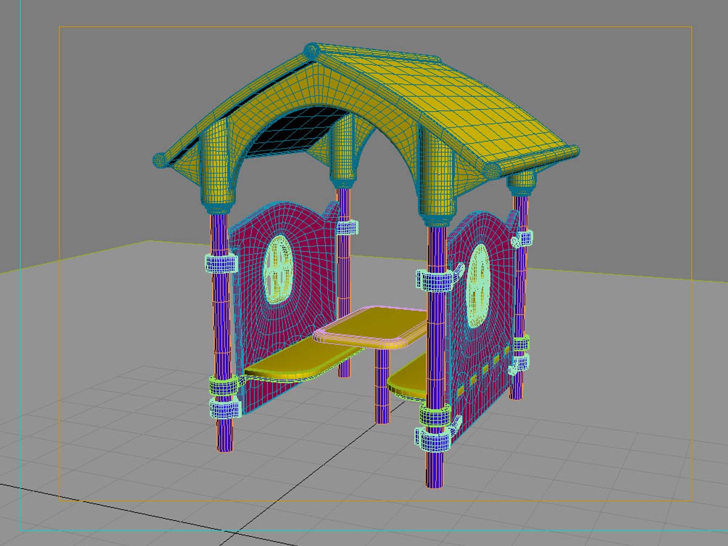 Plastic House 3d Model