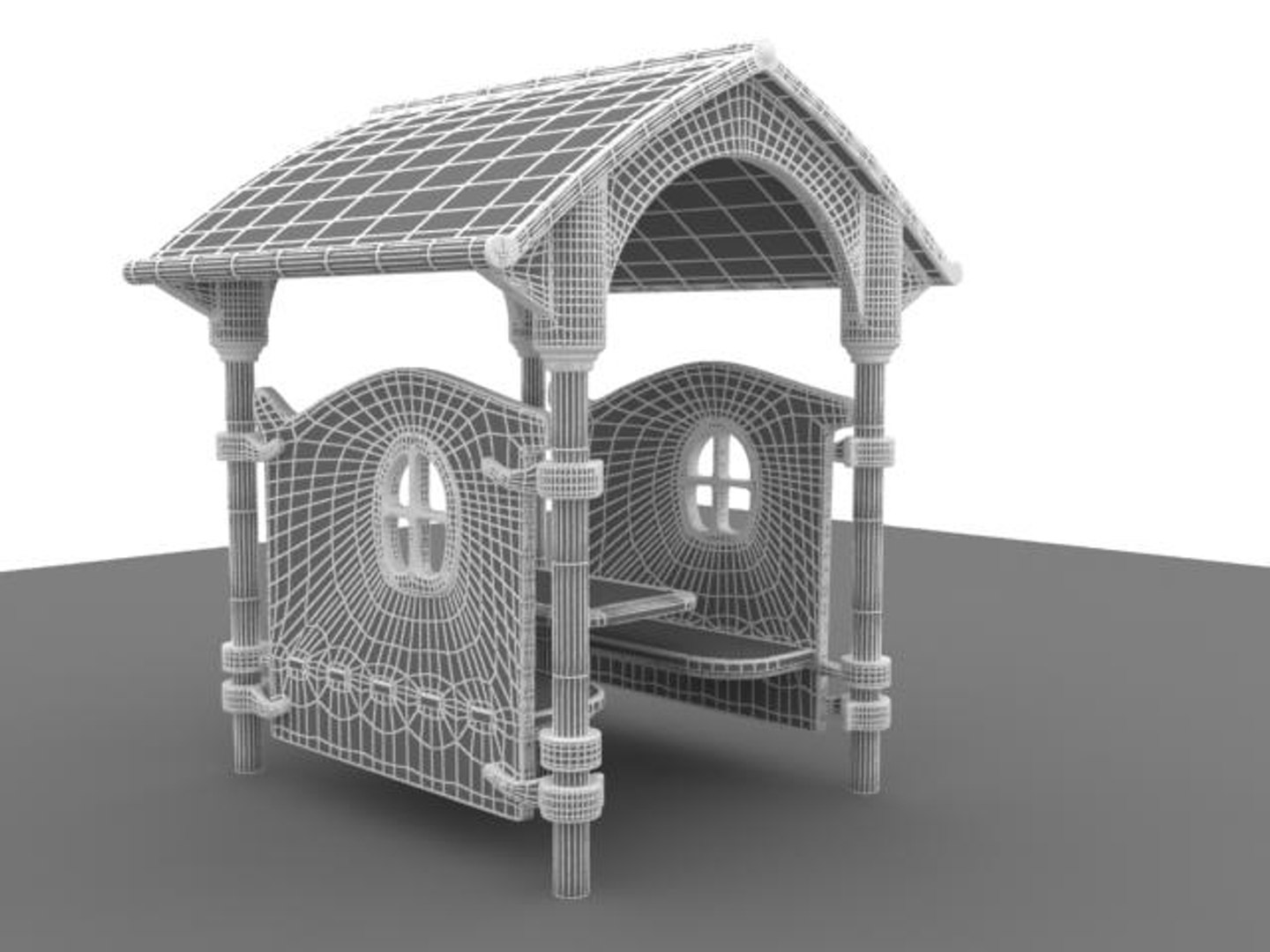 Plastic House 3d Model