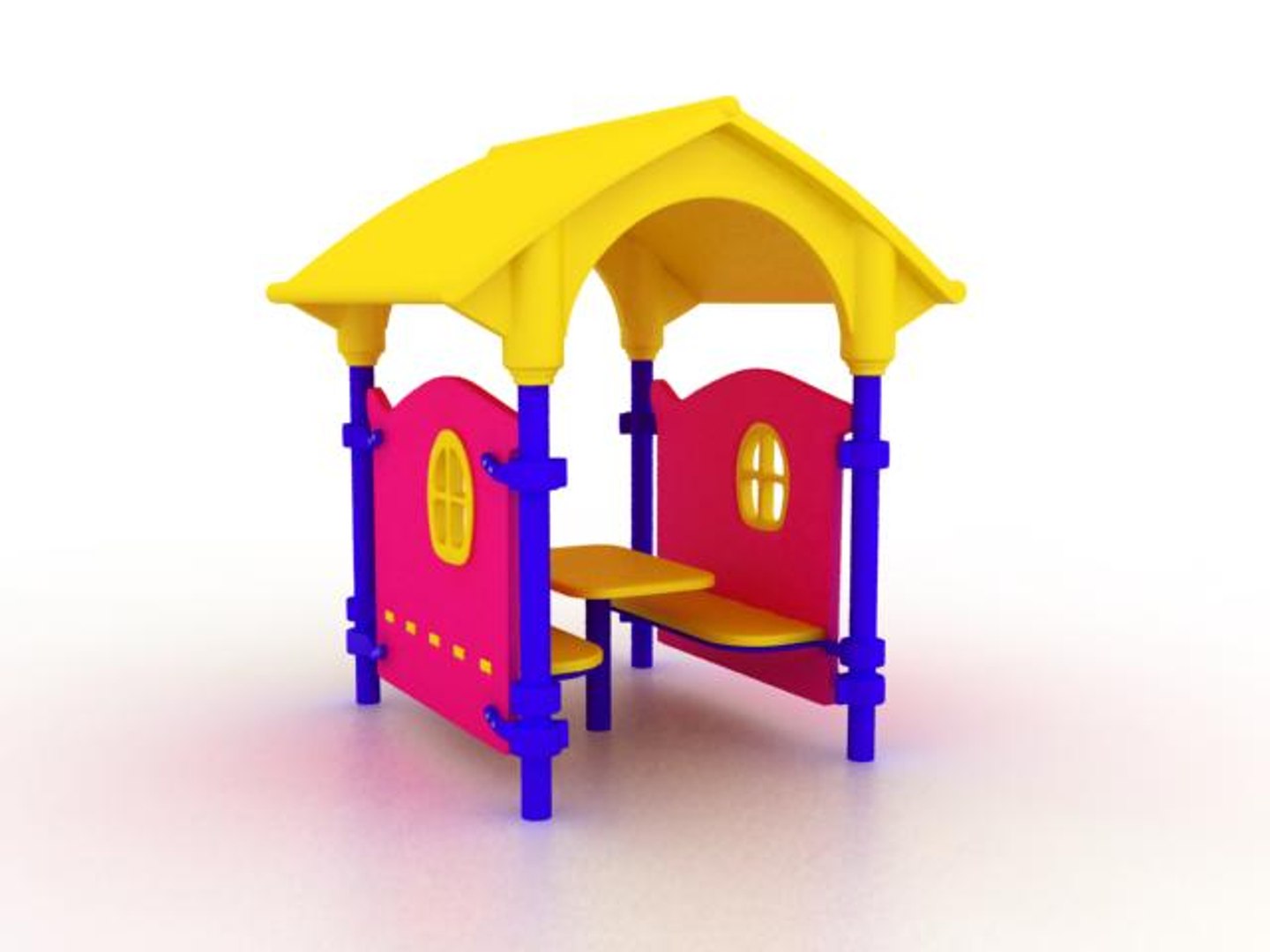 Plastic House 3d Model