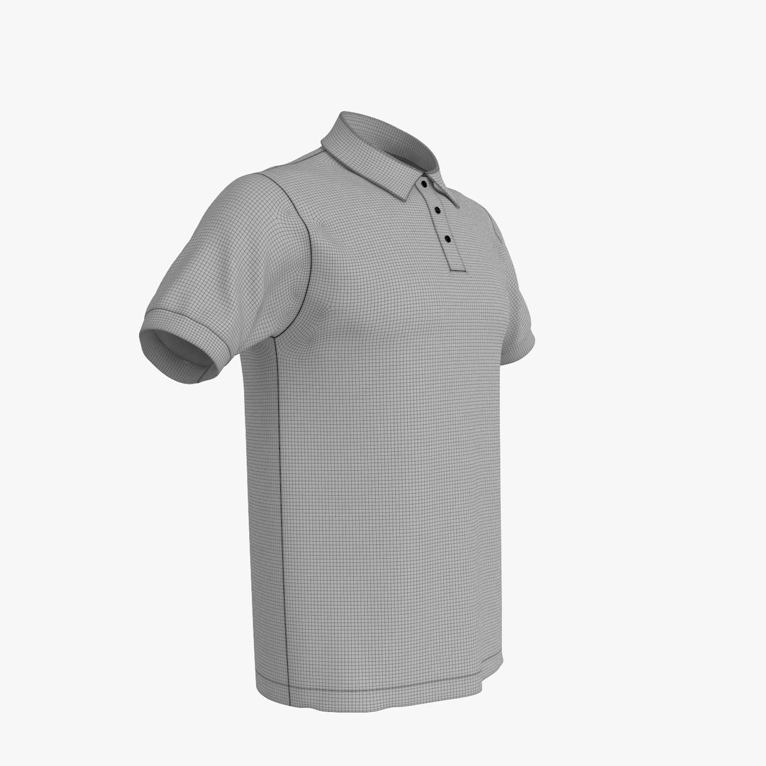 3d Polo Shirt Men Model