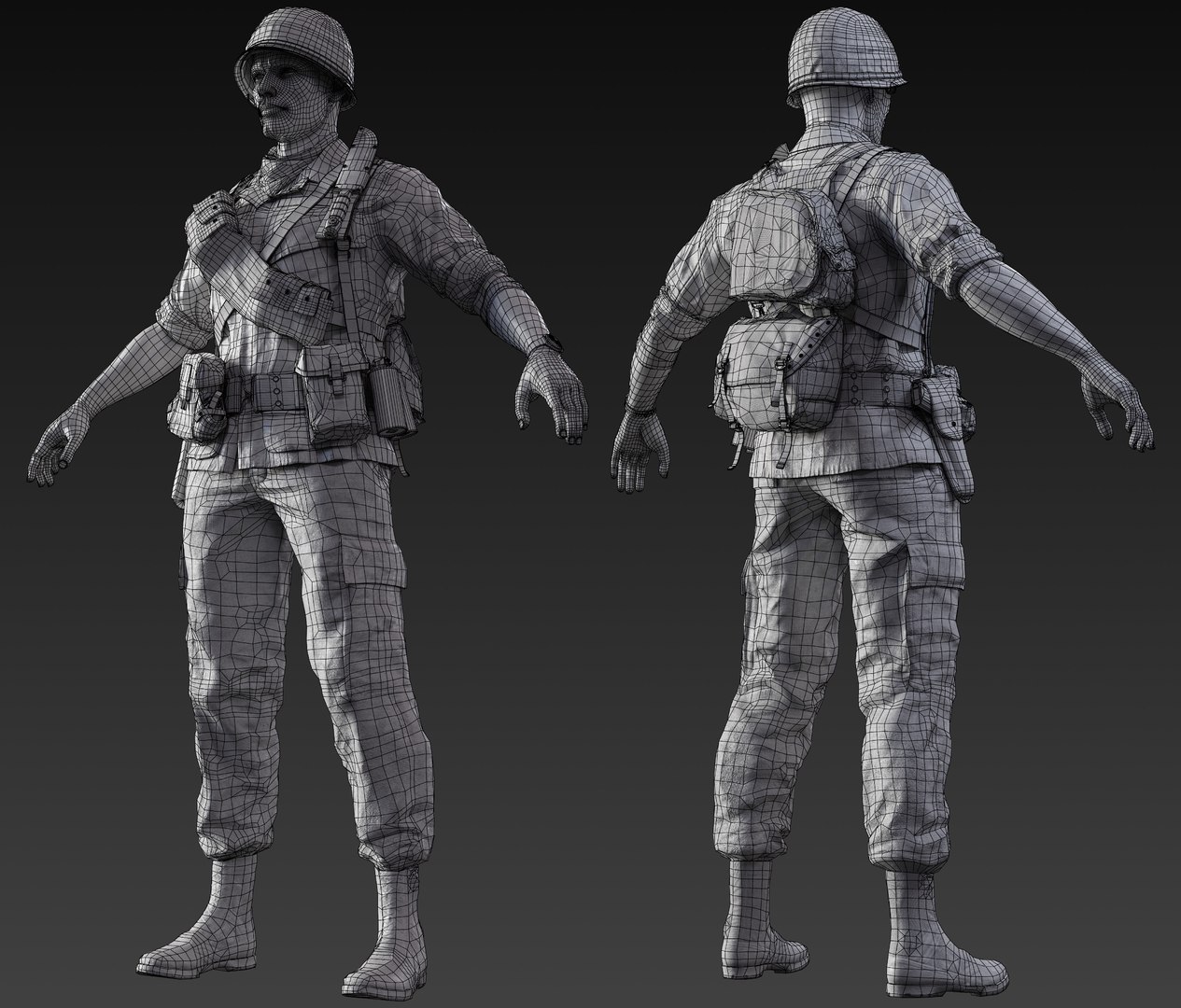 3D Vietnam War American Soldier - TurboSquid 2169967