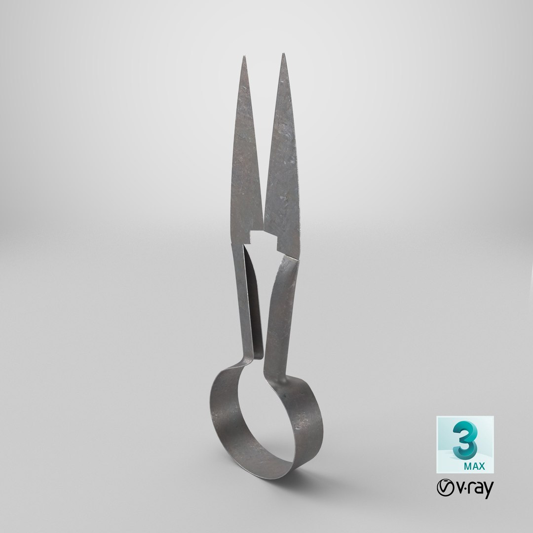 3D Medieval Scissors Model - TurboSquid 2402856