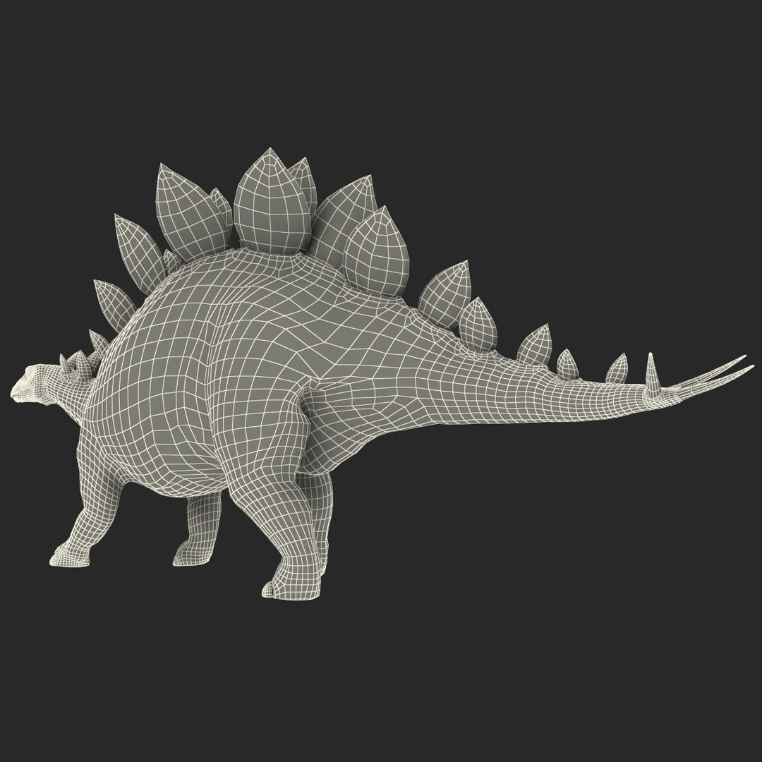 stegosaurus pose 1 3d model