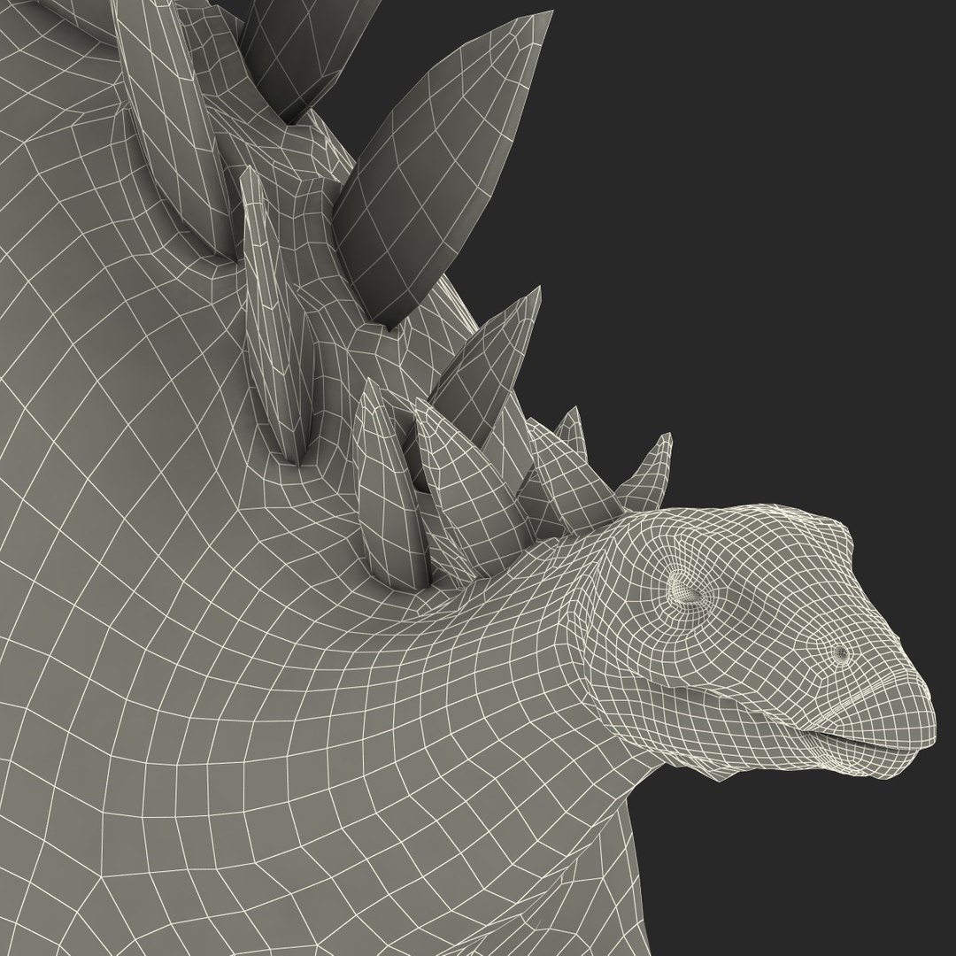 stegosaurus pose 1 3d model