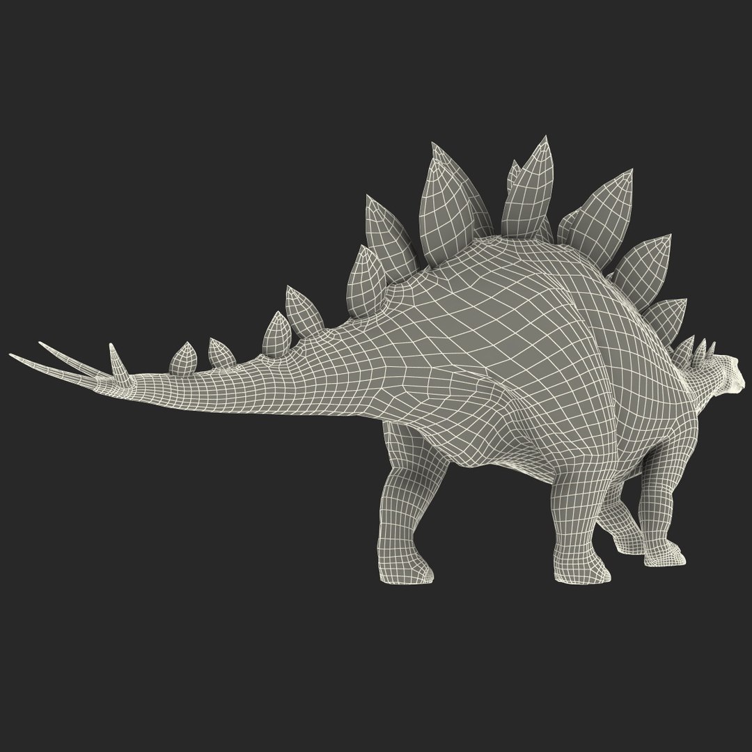 stegosaurus pose 1 3d model