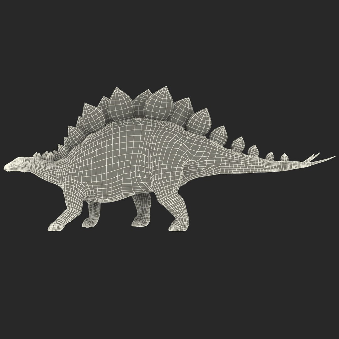 stegosaurus pose 1 3d model