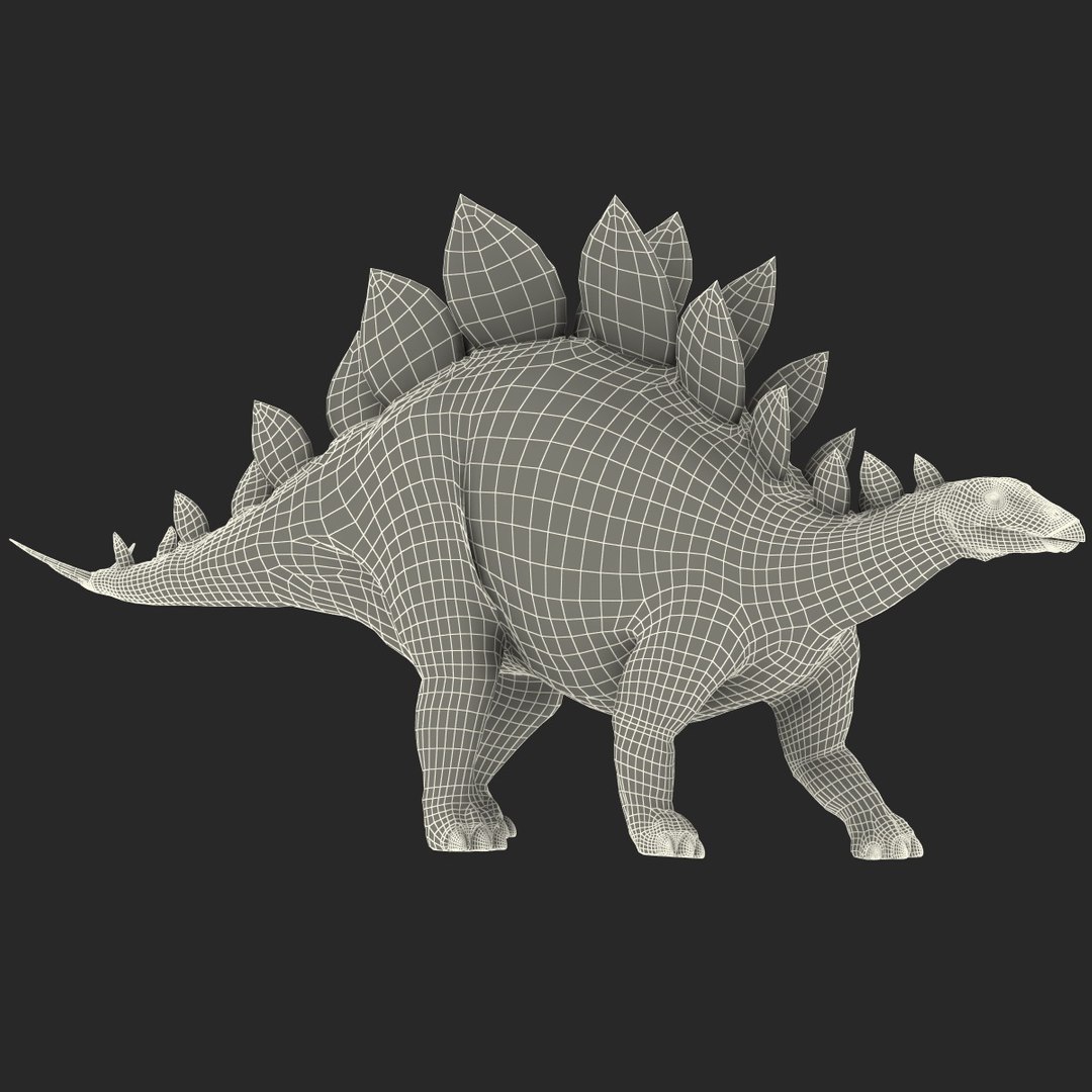 stegosaurus pose 1 3d model
