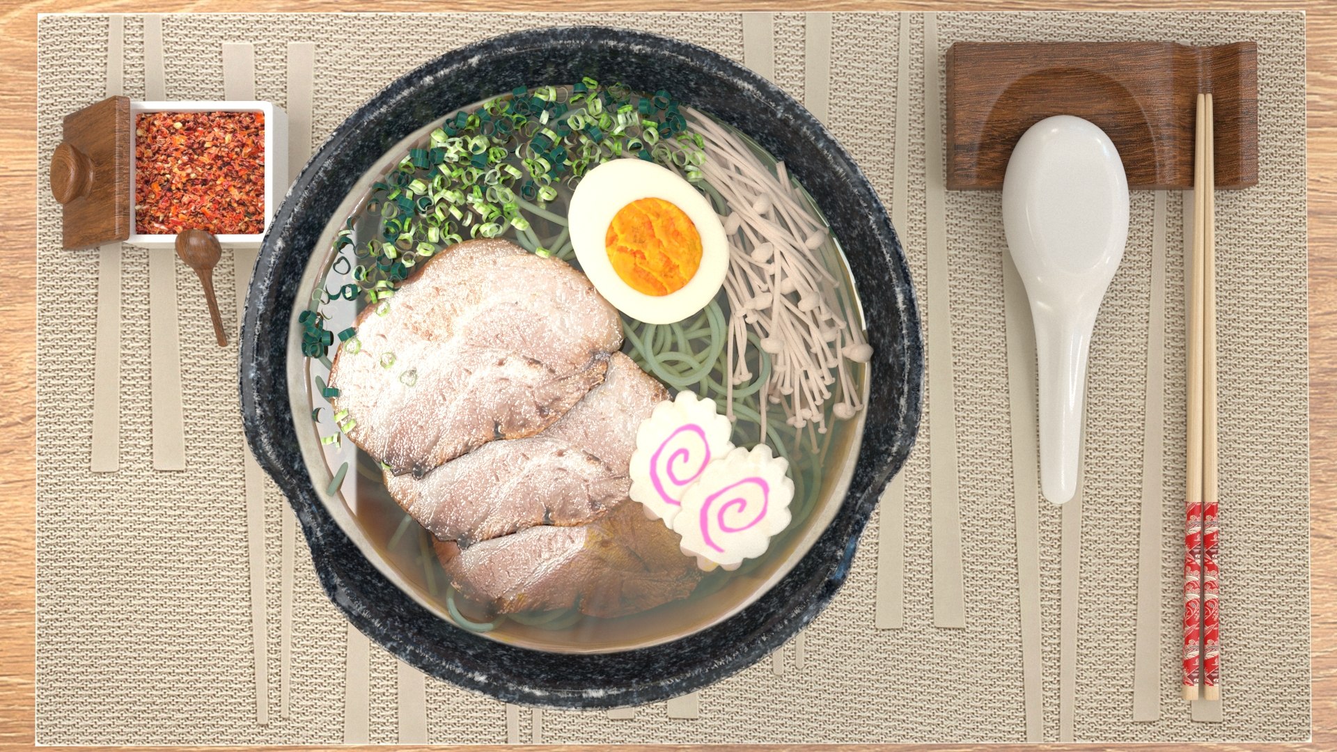 Japanese Ramen 3D Model - TurboSquid 1751517
